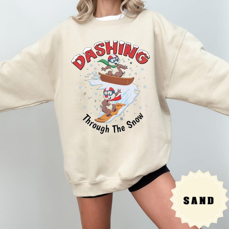 Disney Double Trouble Chip N Dale Dashing Through The Snow Shirt ...