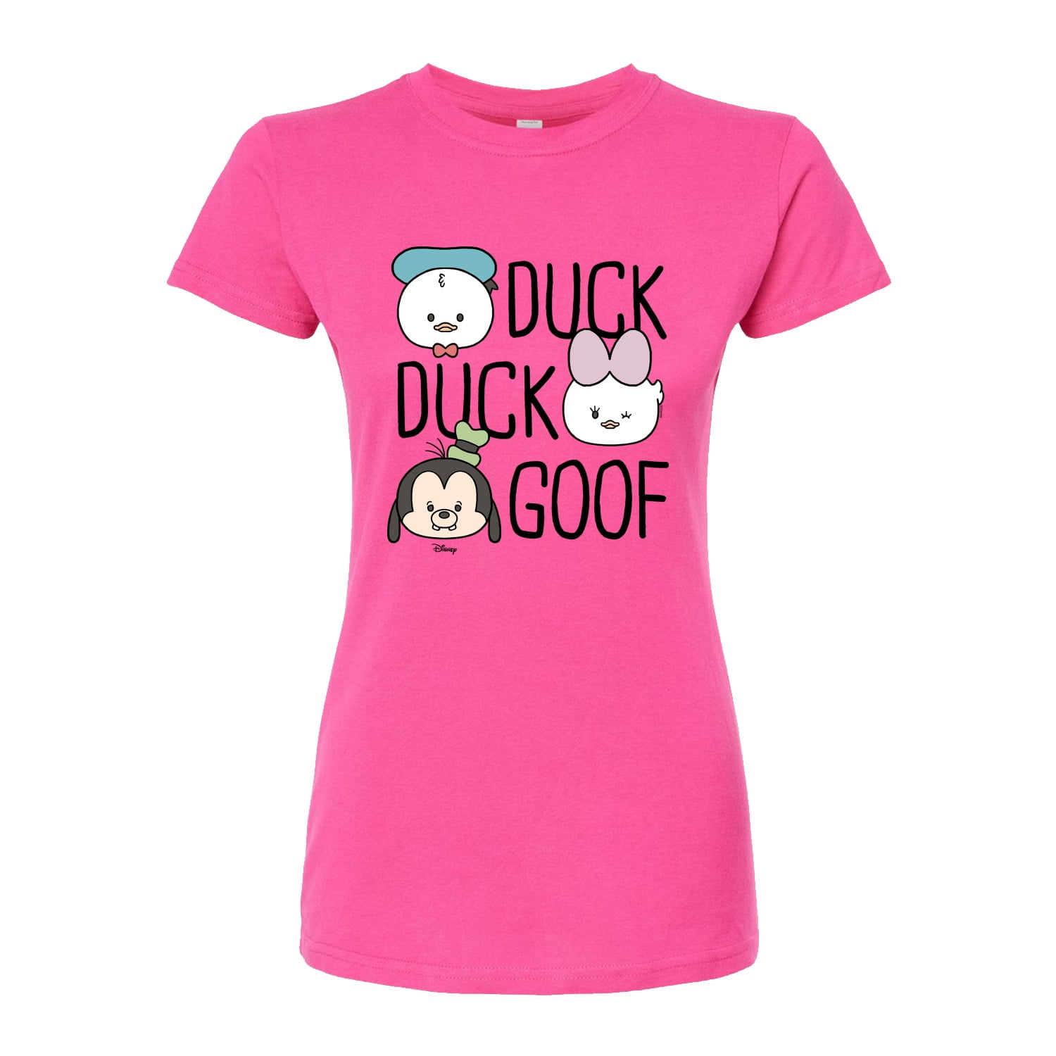 Disney - Duck Duck Goof - Juniors Fitted Graphic T-Shirt - Walmart.com