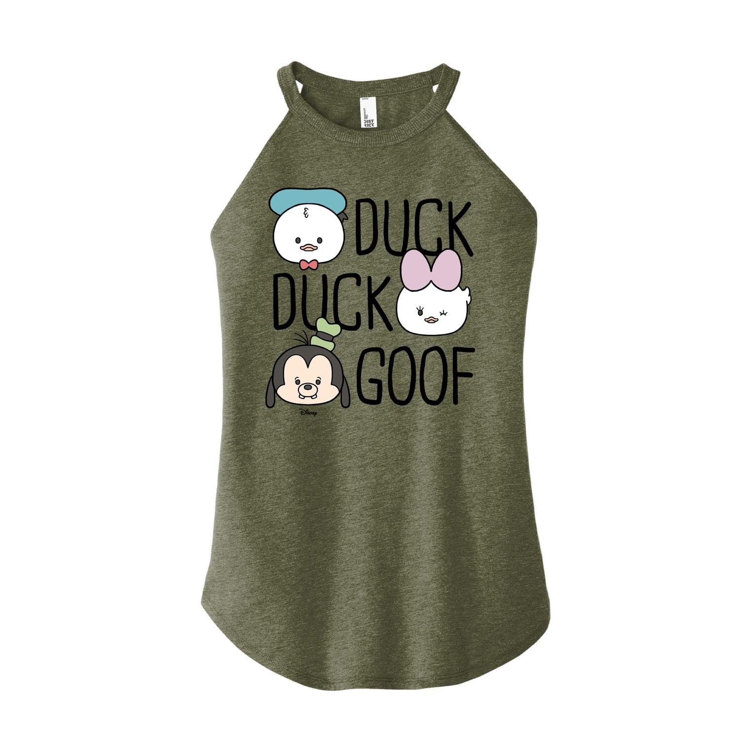 Disney - Duck Duck Goof - Juniors High Neck Tank Top - Walmart.com