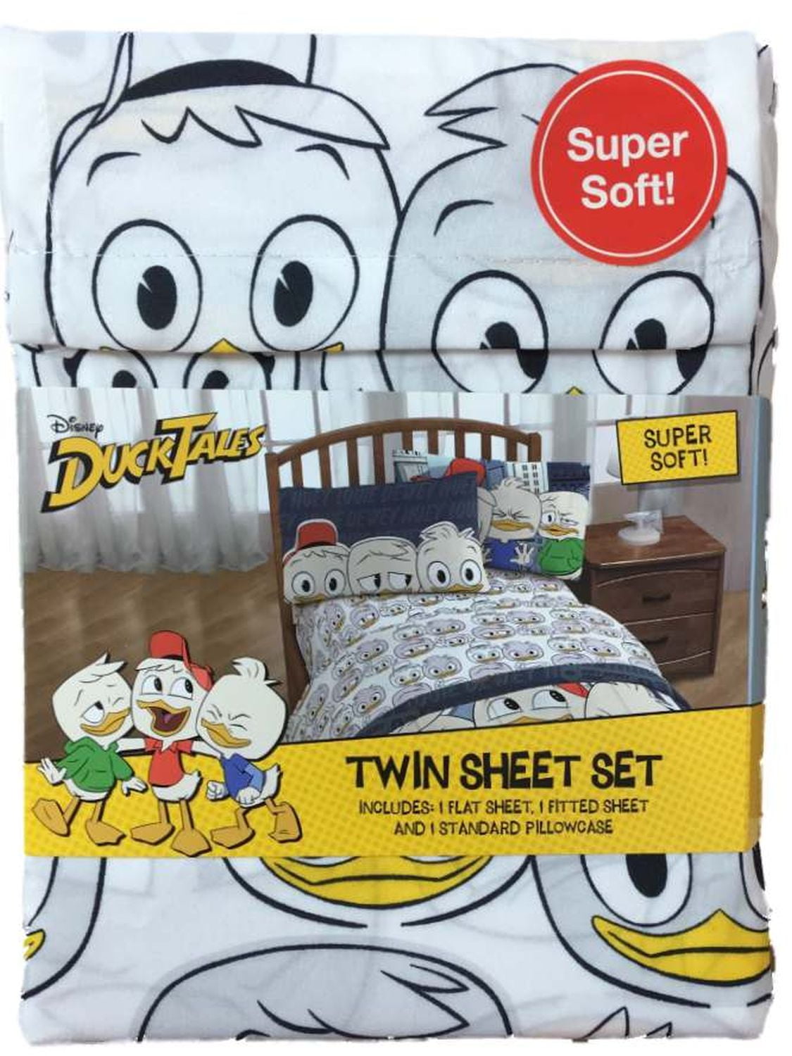 Disney Duck Tales Super Soft Twin Sheet Set, Ducktales Sheets - Walmart.com
