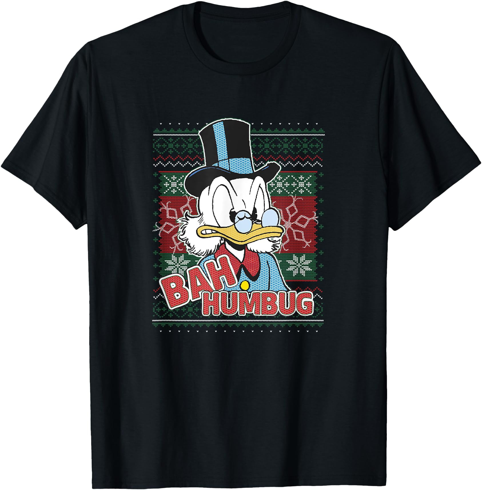 Disney DuckTales Christmas Scrooge McDuck Bah Humbug T-Shirt - Walmart.com