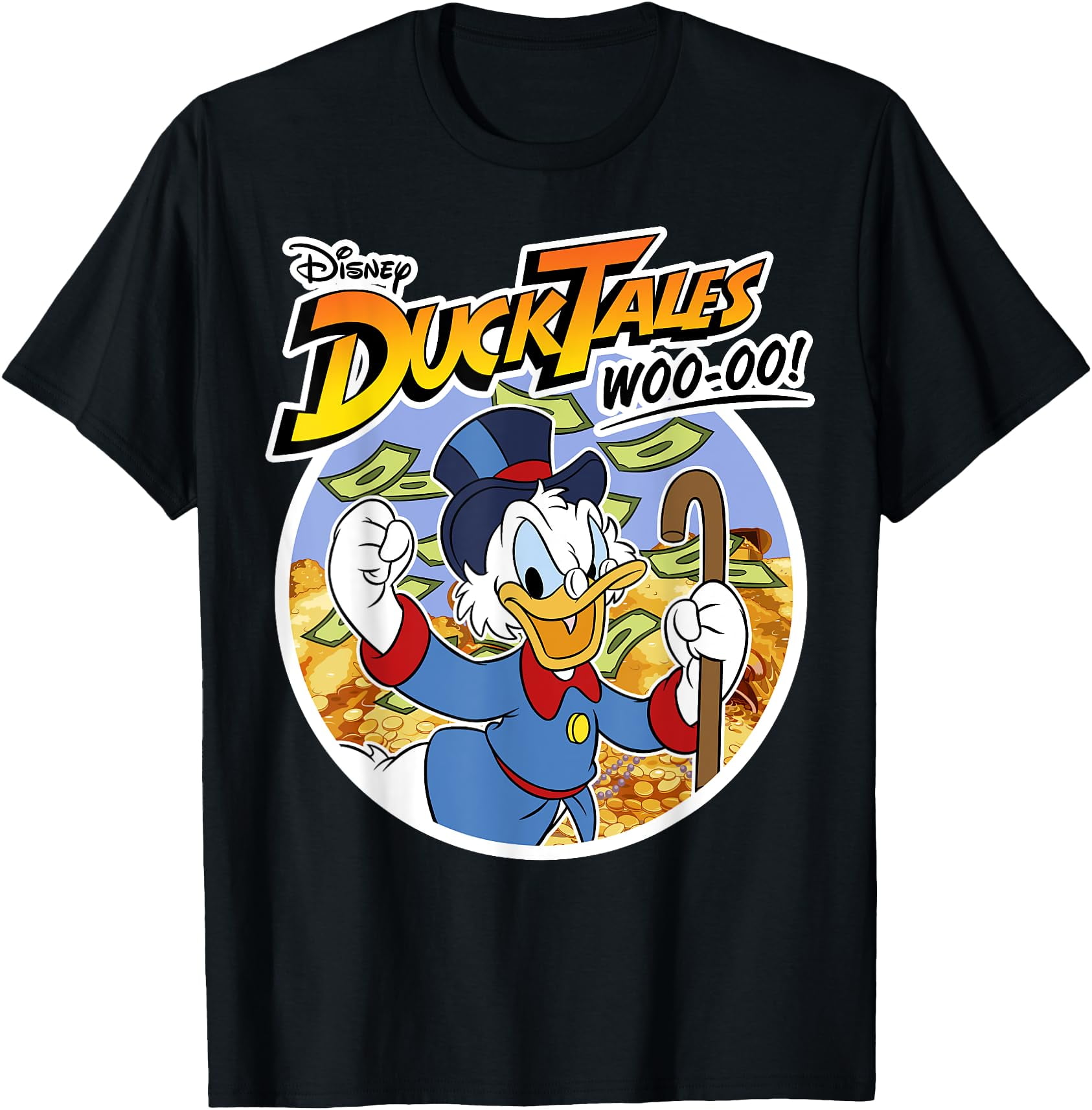Disney DuckTales Classic Uncle Scrooge Woo-oo T-Shirt - Walmart.com