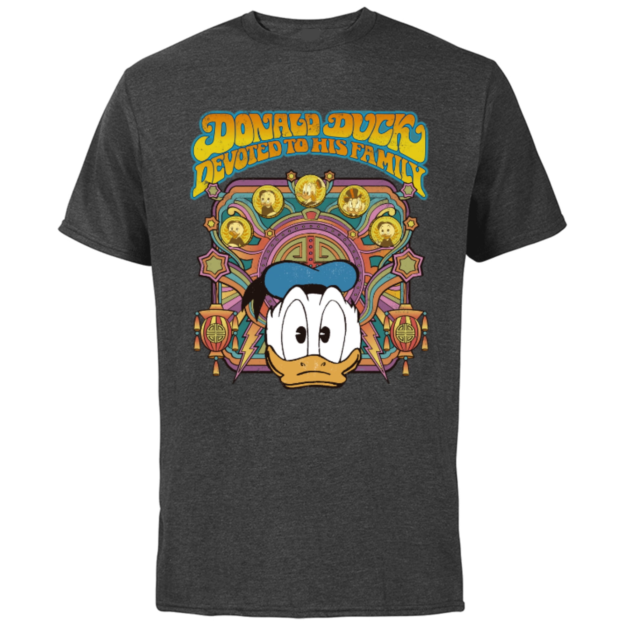 Disney DuckTales Donald Duck Devoted to His Family Retro - Short Sleeve ...
