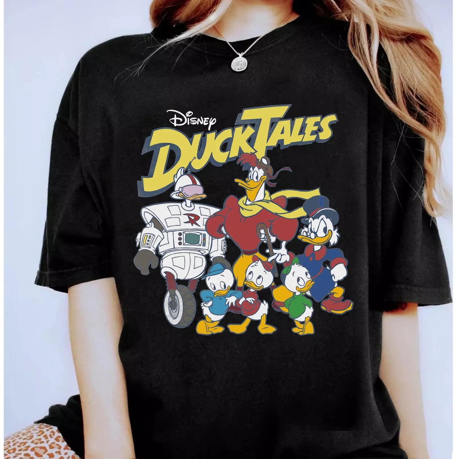 Disney DuckTales Friends Scrooge McDuck Huey Dewey Louie Money Bin T ...