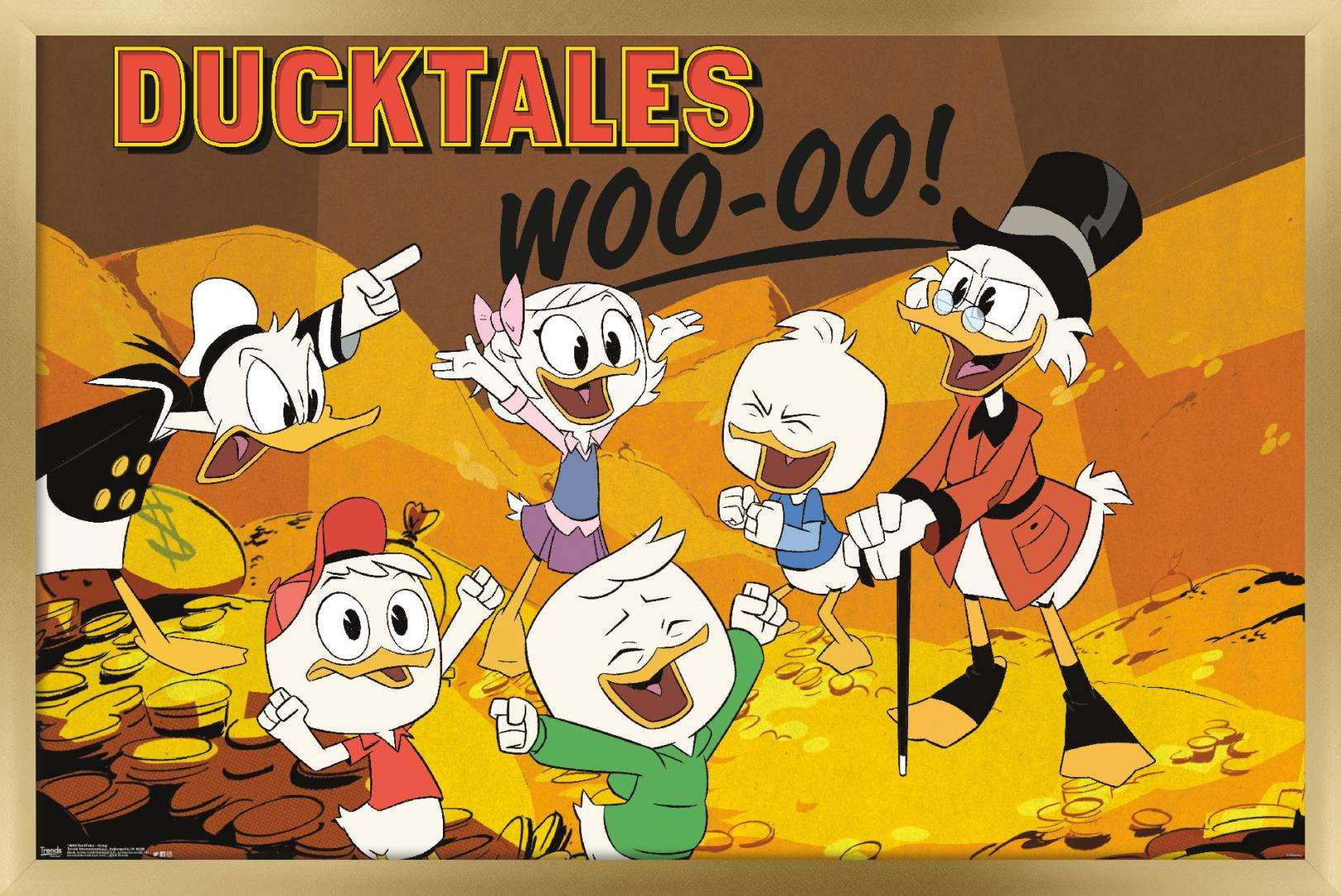 Disney Ducktales - Group Wall Poster, 22.375" x 34", Framed - Walmart.com
