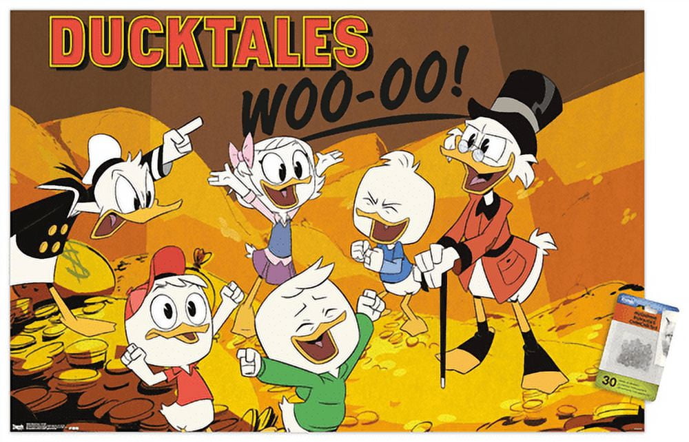 Disney Ducktales - Group Wall Poster with Push Pins, 22.375" x 34 ...