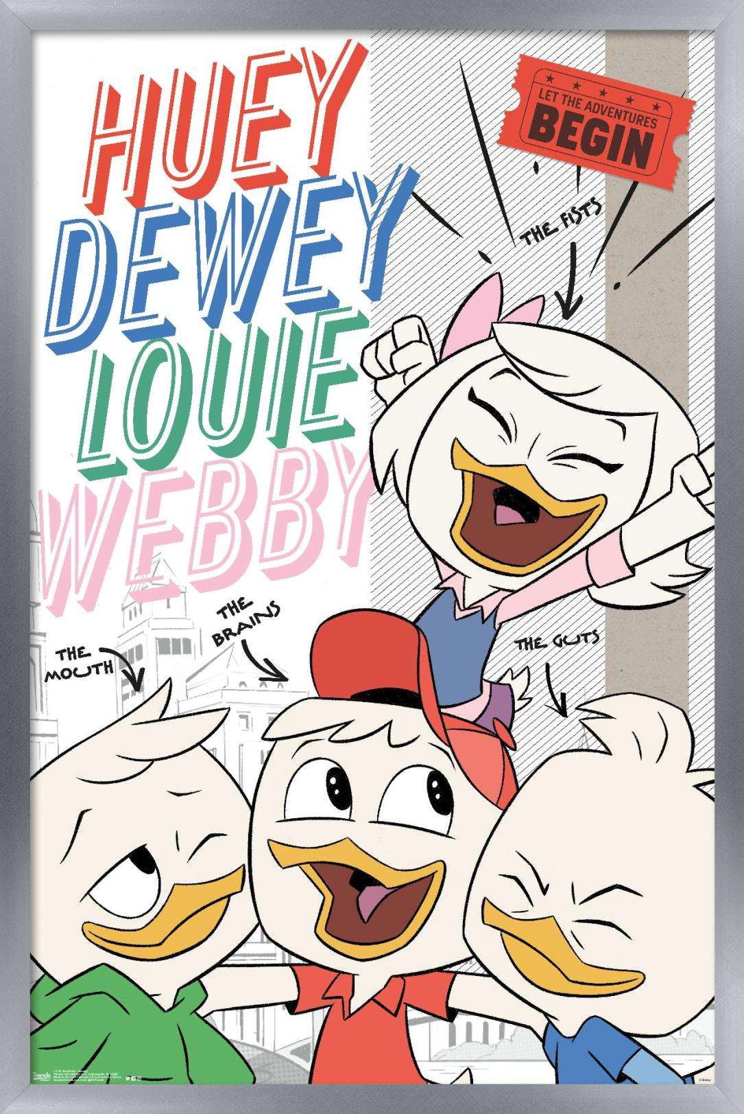 Disney Ducktales - Names Wall Poster, 14.725" x 22.375", Framed ...