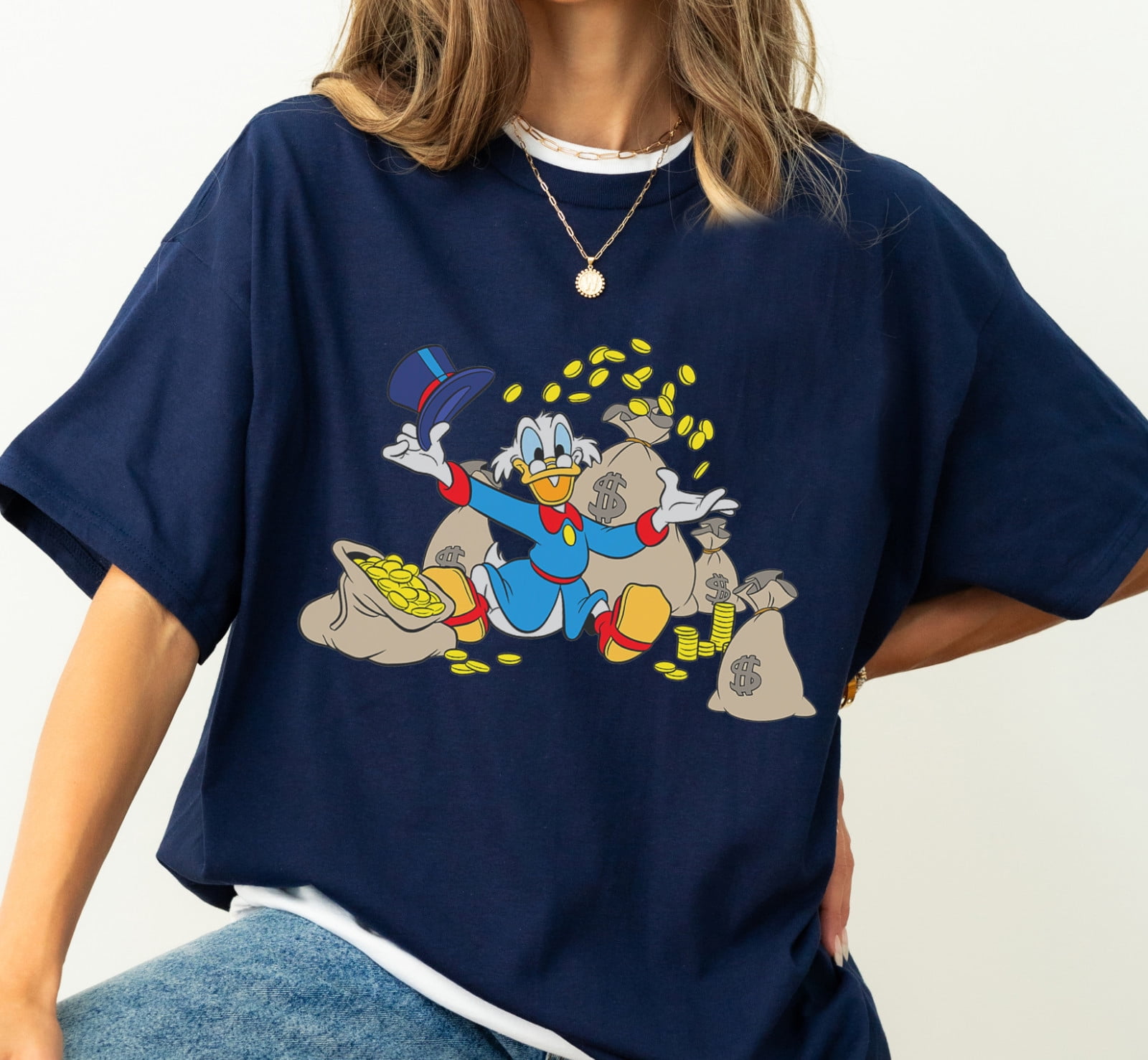 Disney Ducktales Scrooge McDuck Money Gold Coins Vault Millionaire T ...