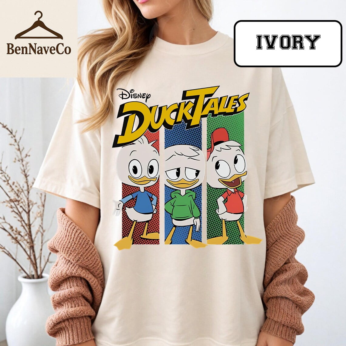Disney Ducktales T-Shirt, Huey Dewey Louie Tee, Classic Cartoon Ducks ...