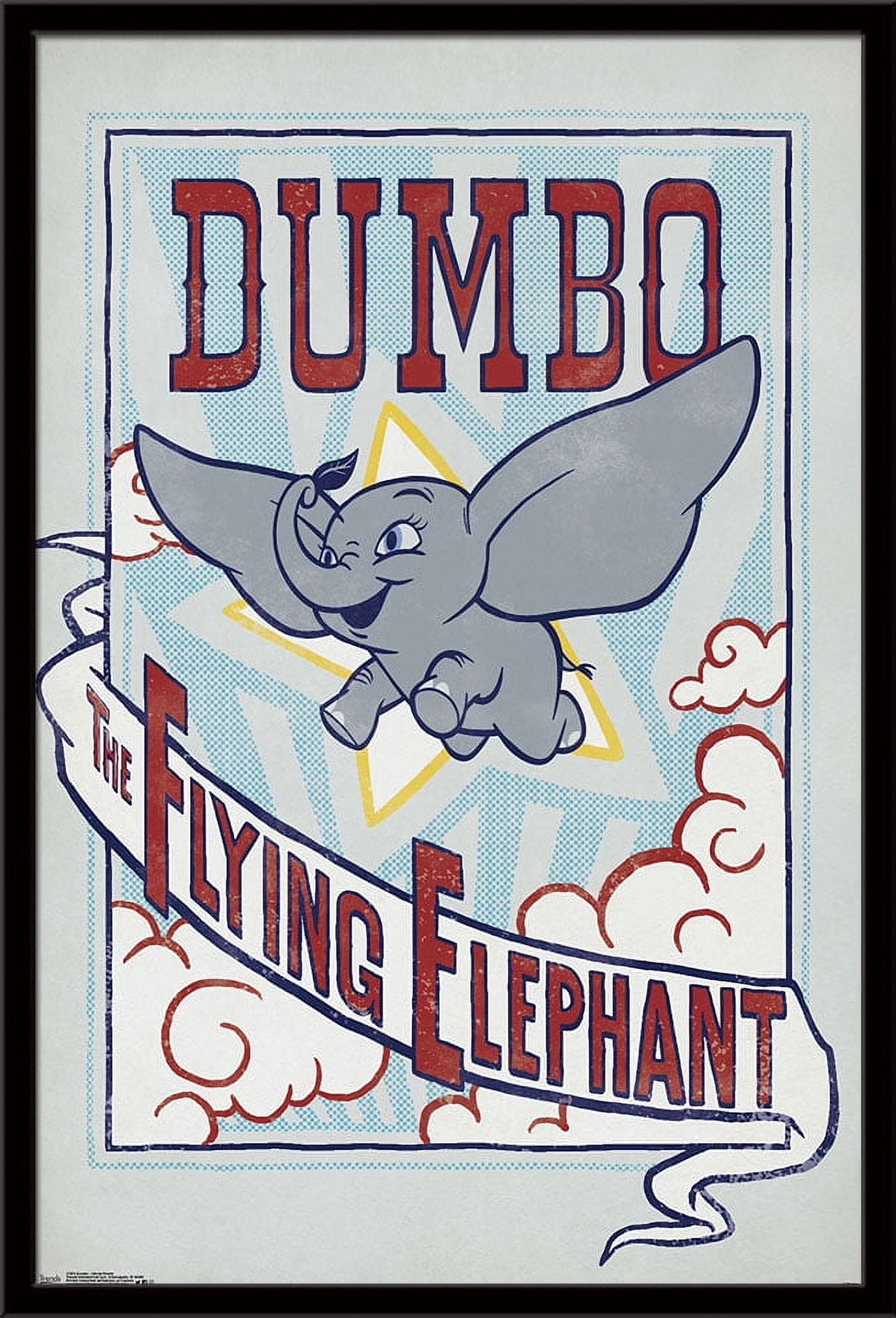 Disney Dumbo - Circus Poster Wall Poster, 22.375" x 34", Framed ...