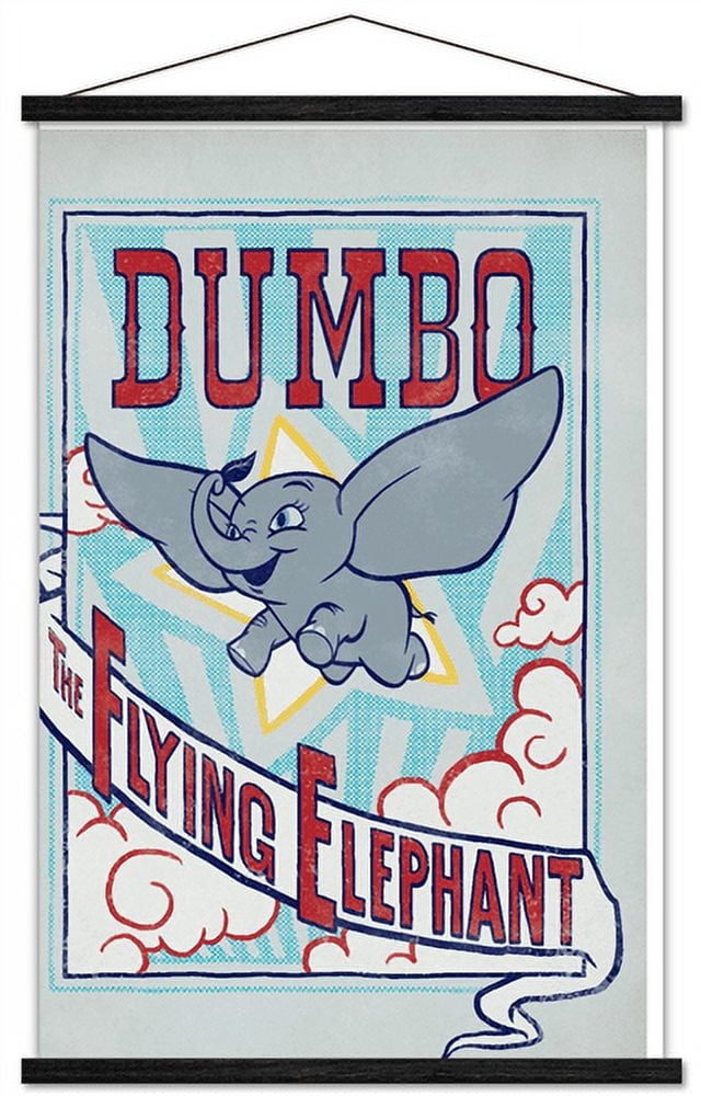 Disney Dumbo - Circus Poster Wall Poster with Magnetic Frame, 22.375" x ...