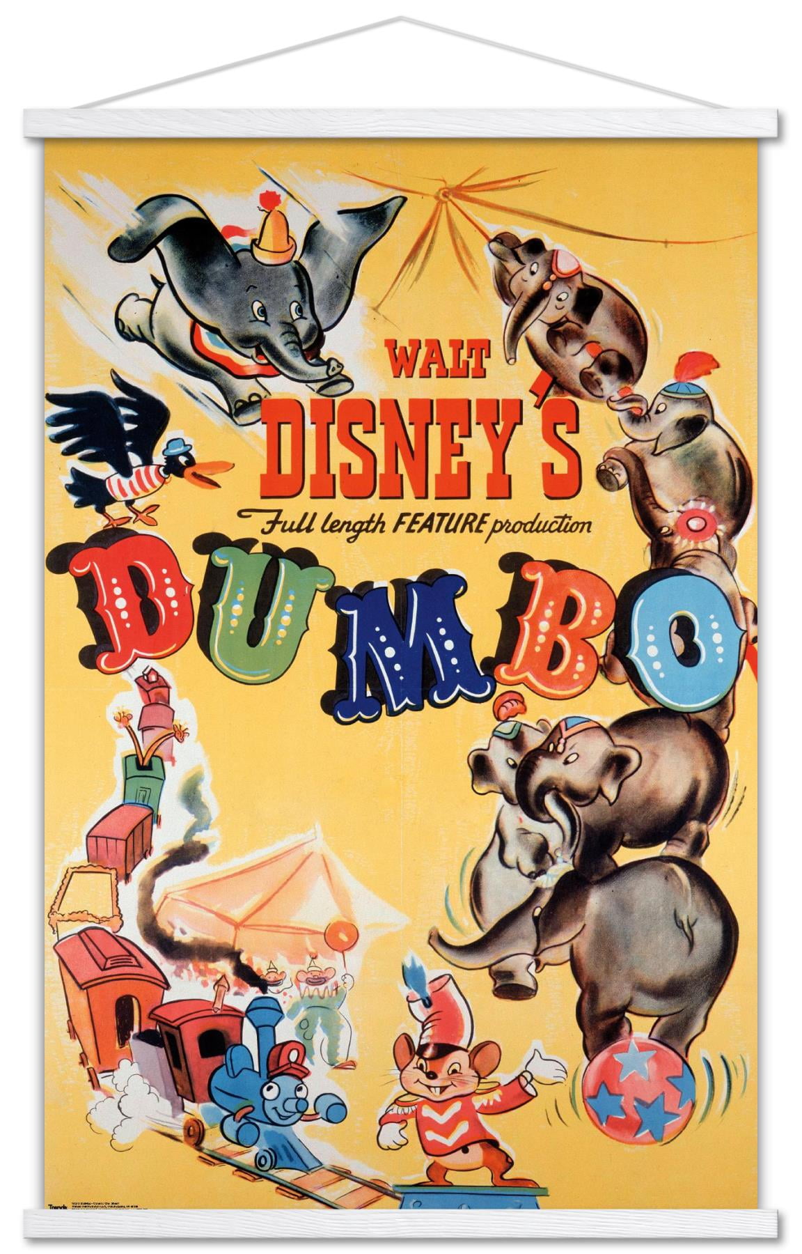 Disney Dumbo - Classic One Sheet Wall Poster with Wooden Magnetic Frame ...
