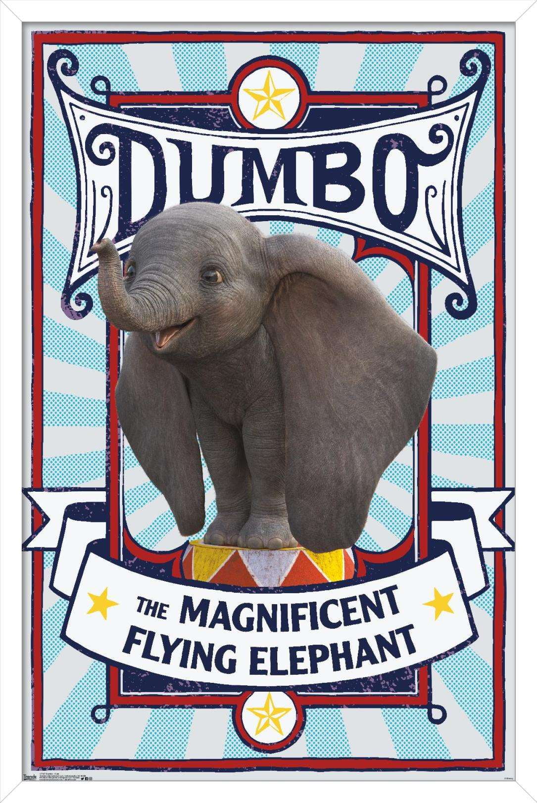 Disney Dumbo - Cute Wall Poster, 22.375" x 34", Framed - Walmart.com