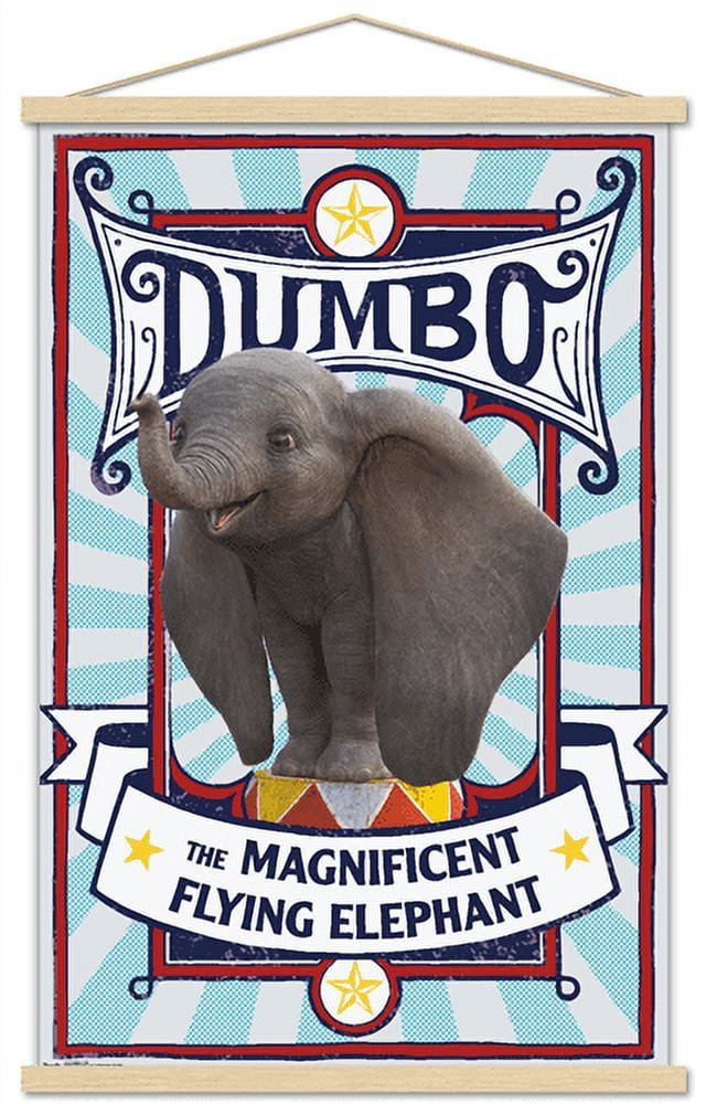 Disney Dumbo - Cute Wall Poster with Magnetic Frame, 22.375" x 34 ...