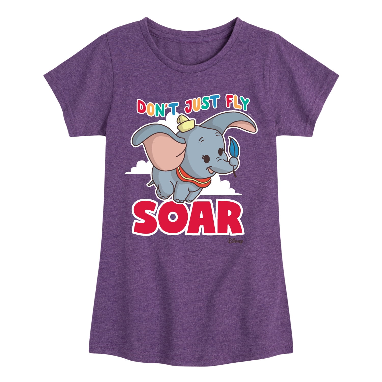 Disney - Dumbo - Don't Just Fly SOAR - Toddler & Youth Girls Short ...