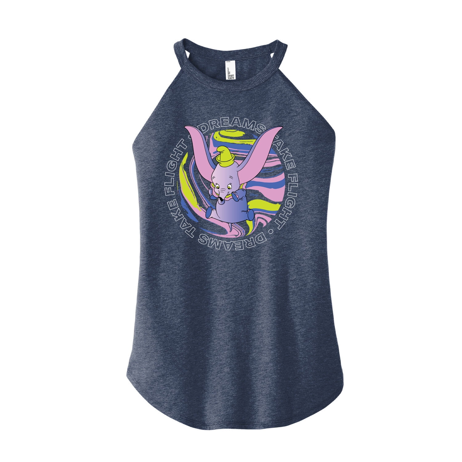Disney - Dumbo - Dreams Take Flight - Juniors High Neck Tank Top ...