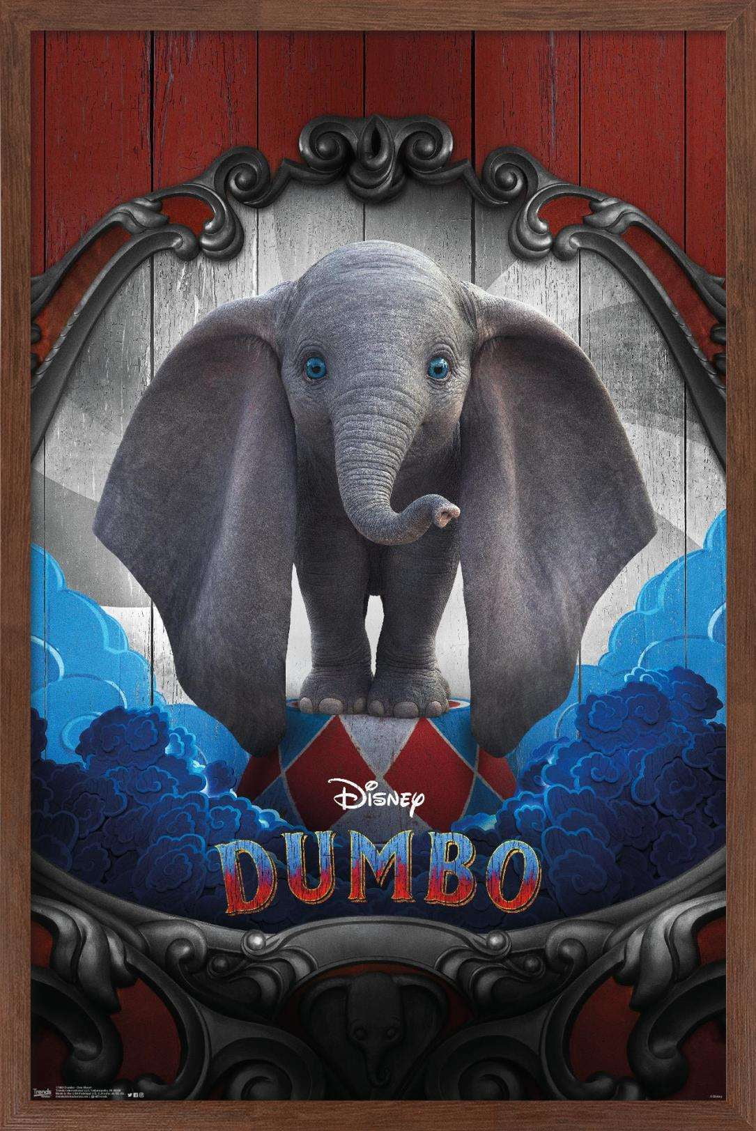 Disney Dumbo - One Sheet Wall Poster, 14.725" x 22.375", Framed ...