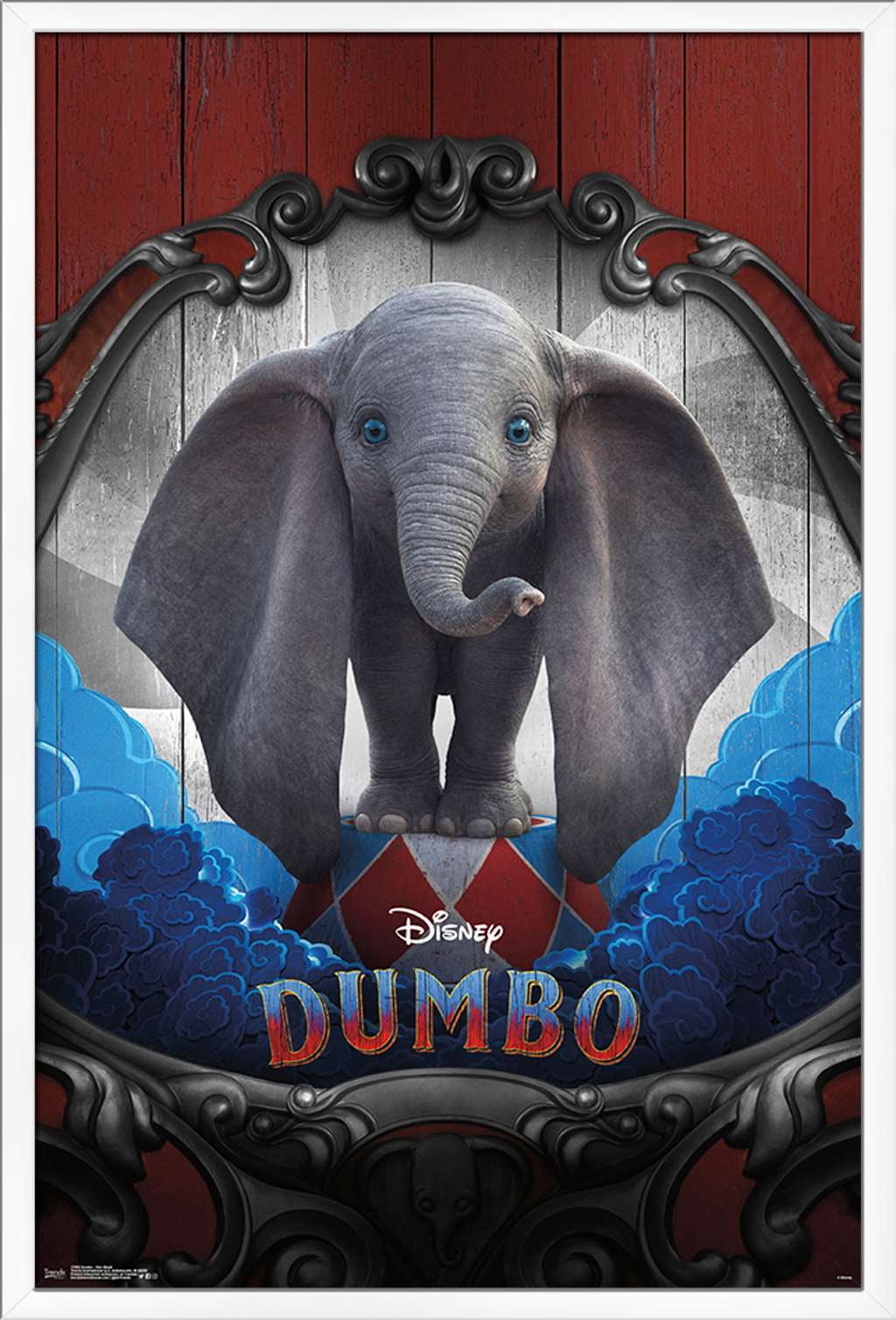 Disney Dumbo - One Sheet Wall Poster, 22.375" x 34", Framed - Walmart.com