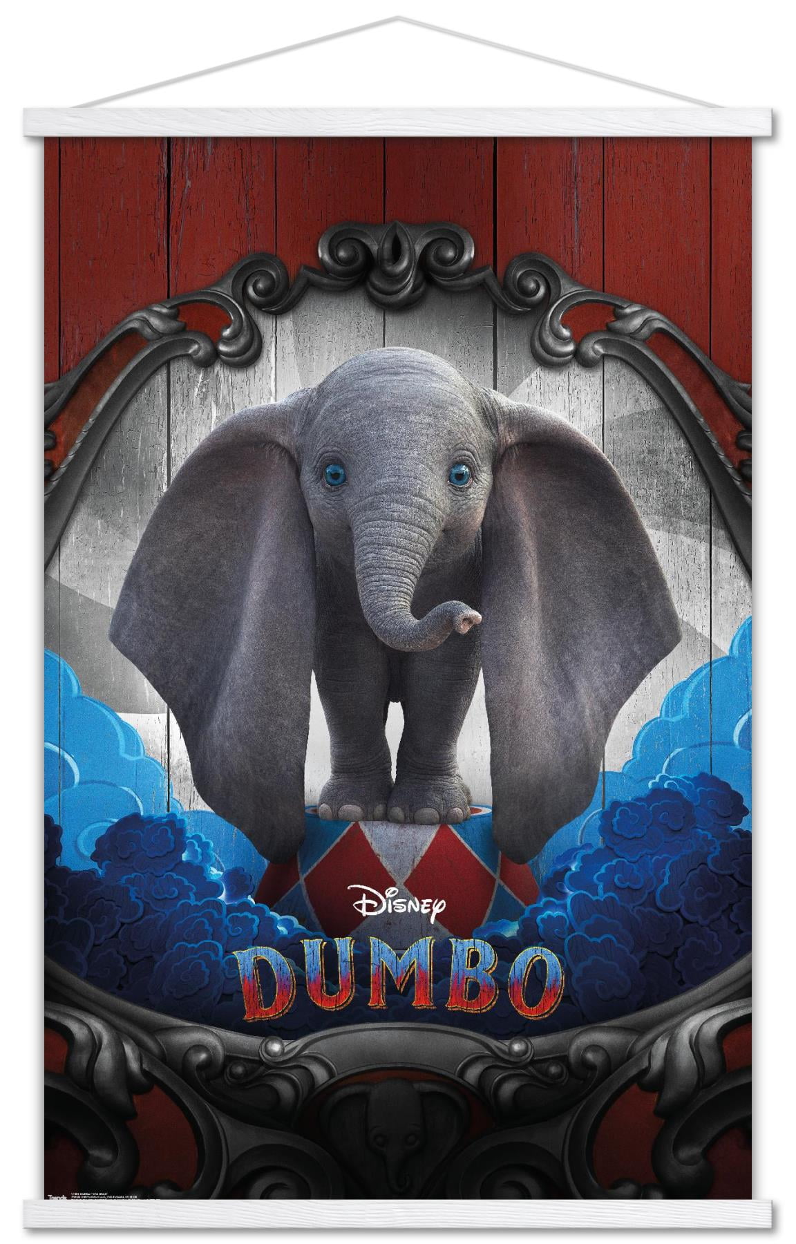 Disney Dumbo - One Sheet Wall Poster with Wooden Magnetic Frame, 22.375 ...