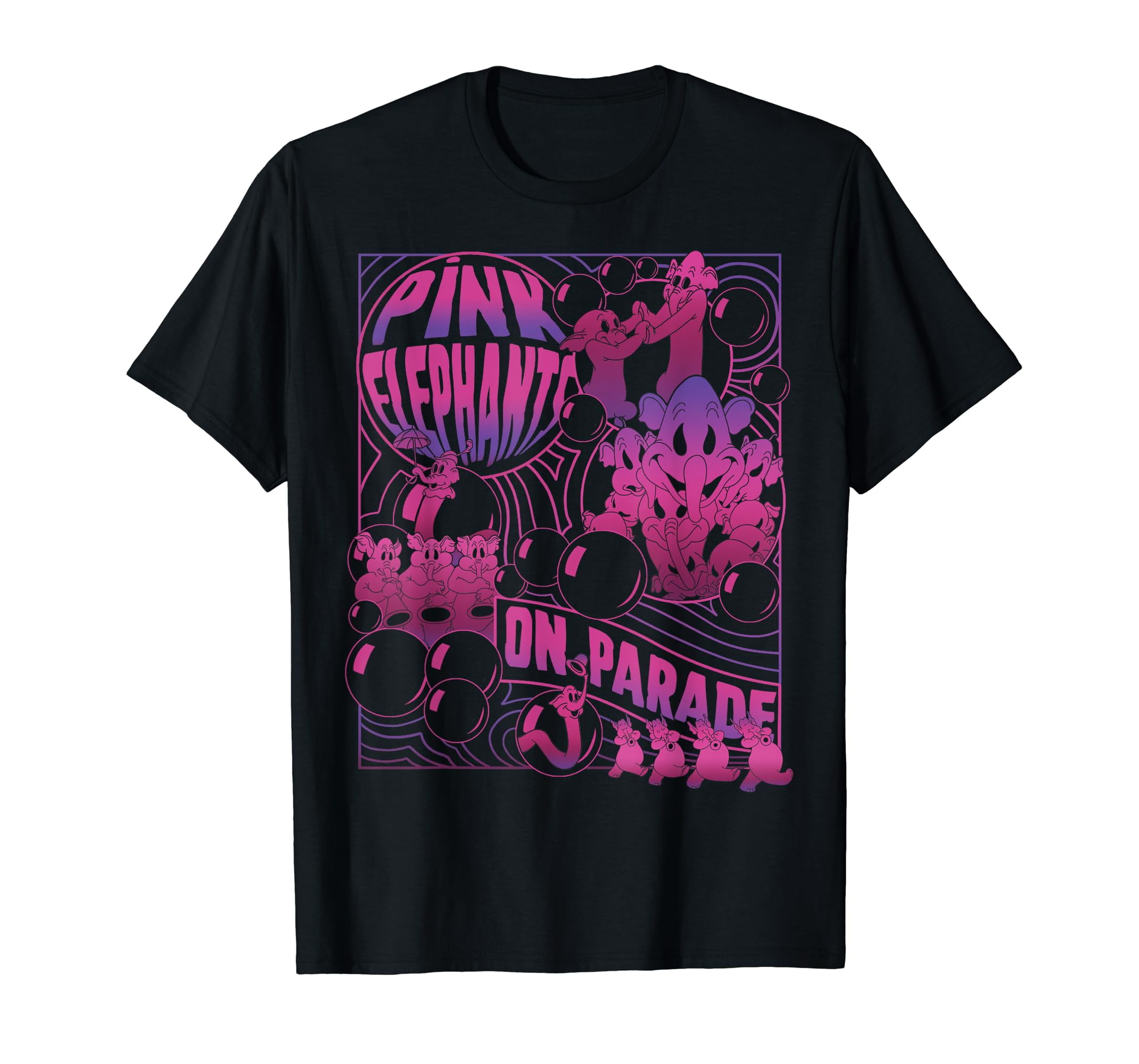 Disney Dumbo Pink Elephants On Parade T-Shirt - Walmart.com