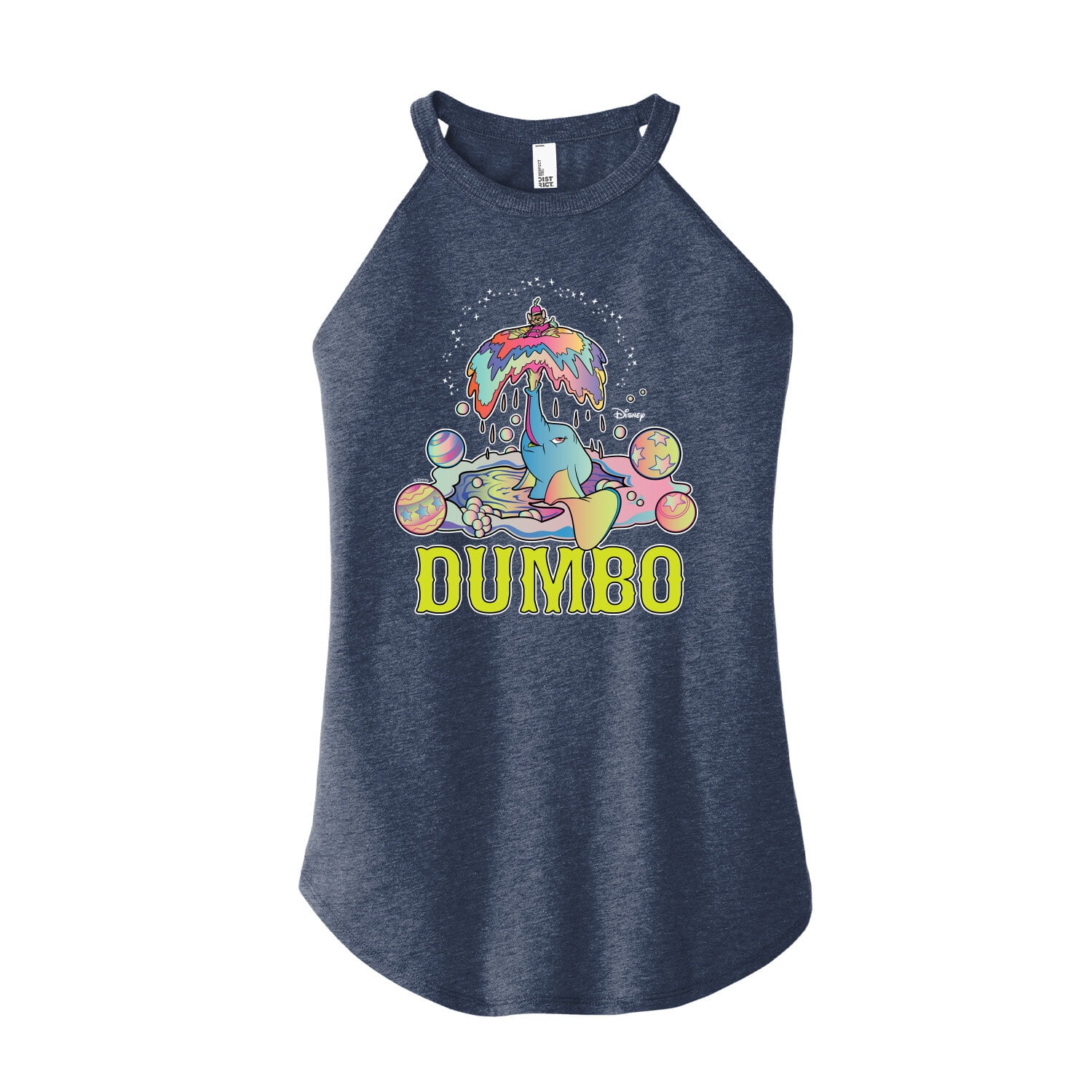 Disney - Dumbo - Psychedelic Dream Cloud - Juniors High Neck Tank Top ...