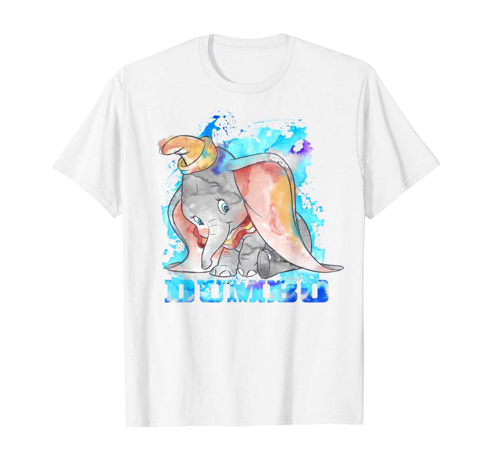 Disney Dumbo Watercolor Portrait T-Shirt - Walmart.com
