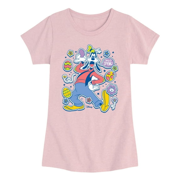 Disney - Easter Stickers - Youth Girls Fitted Short Sleeve T-Shirt ...