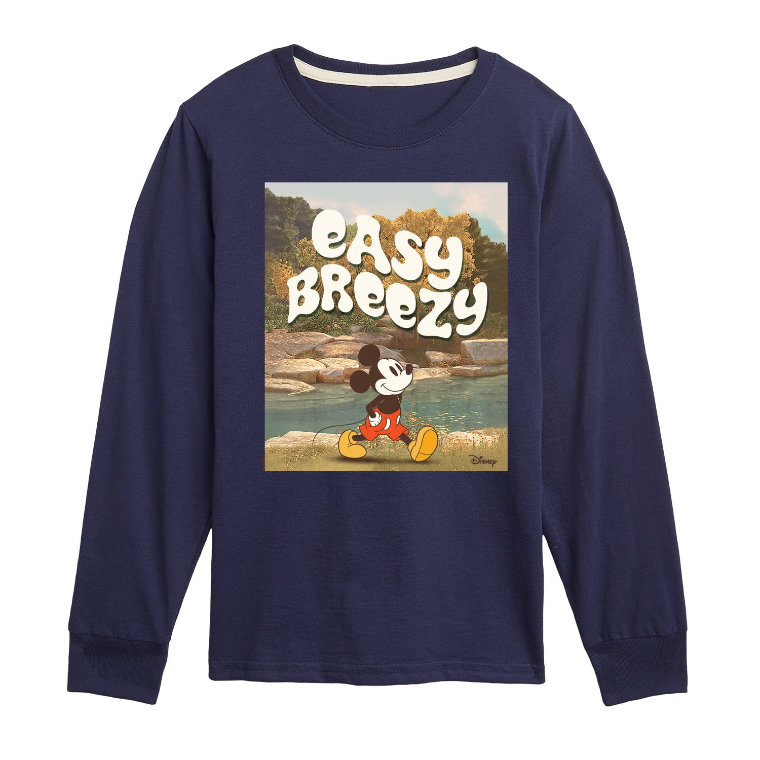 Disney - Easy Breezy - Toddler & Youth Long Sleeve Graphic T-Shirt ...