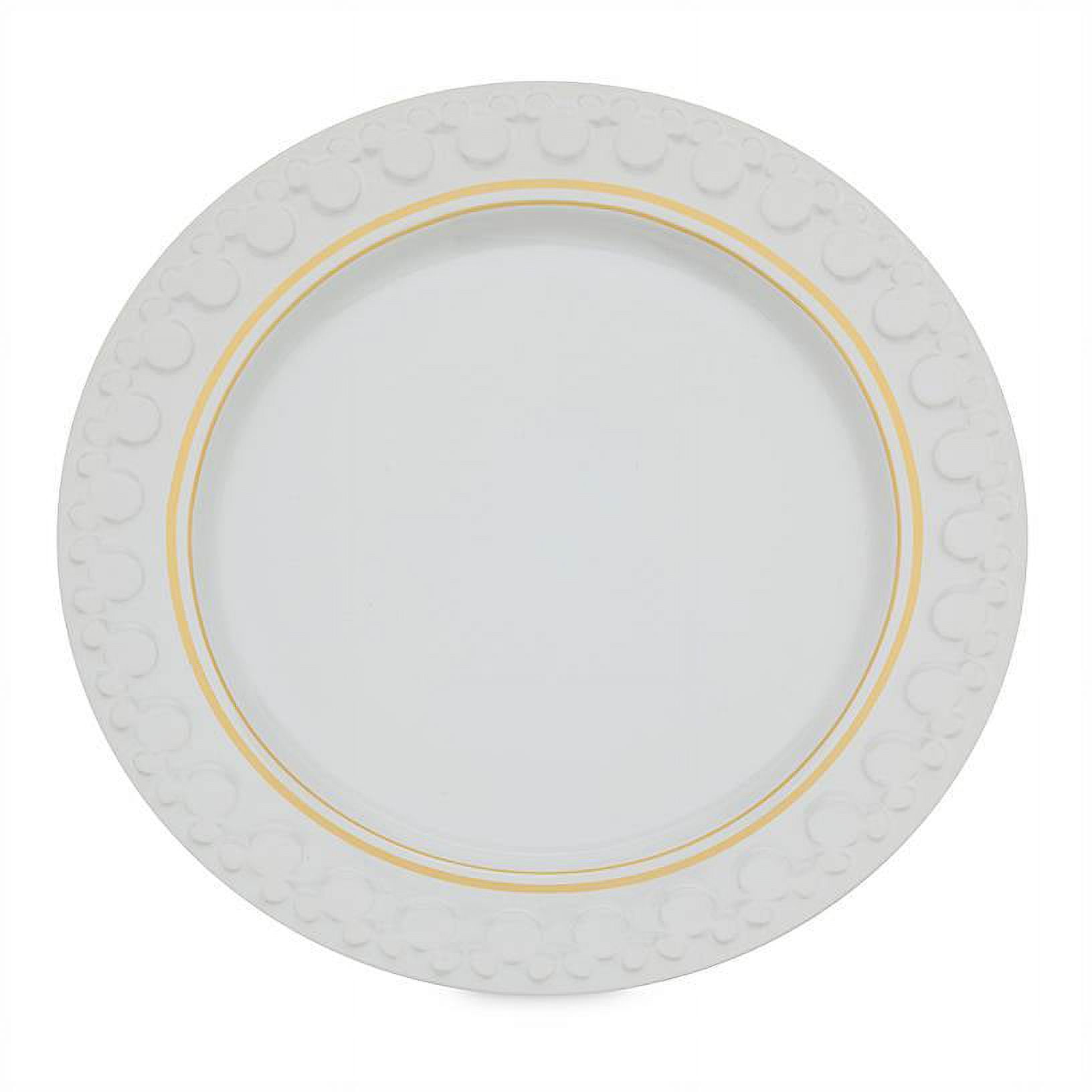 Disney Eats Mickey Mouse Icon Gold Stripe Dinner Plate New - Walmart.com