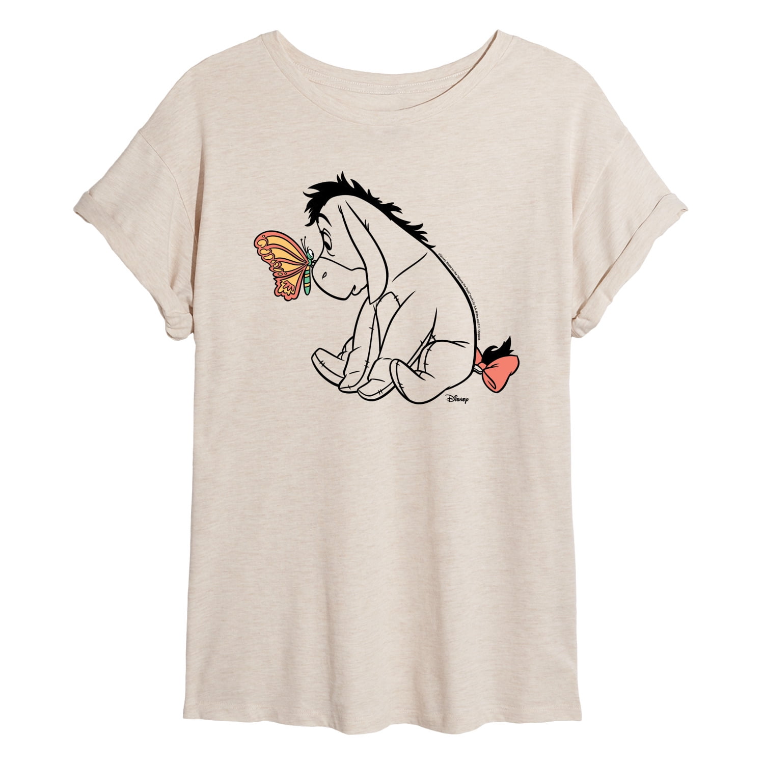 Disney - Eeyore And Butterfly - Women's Oversized T-Shirt - Walmart.com