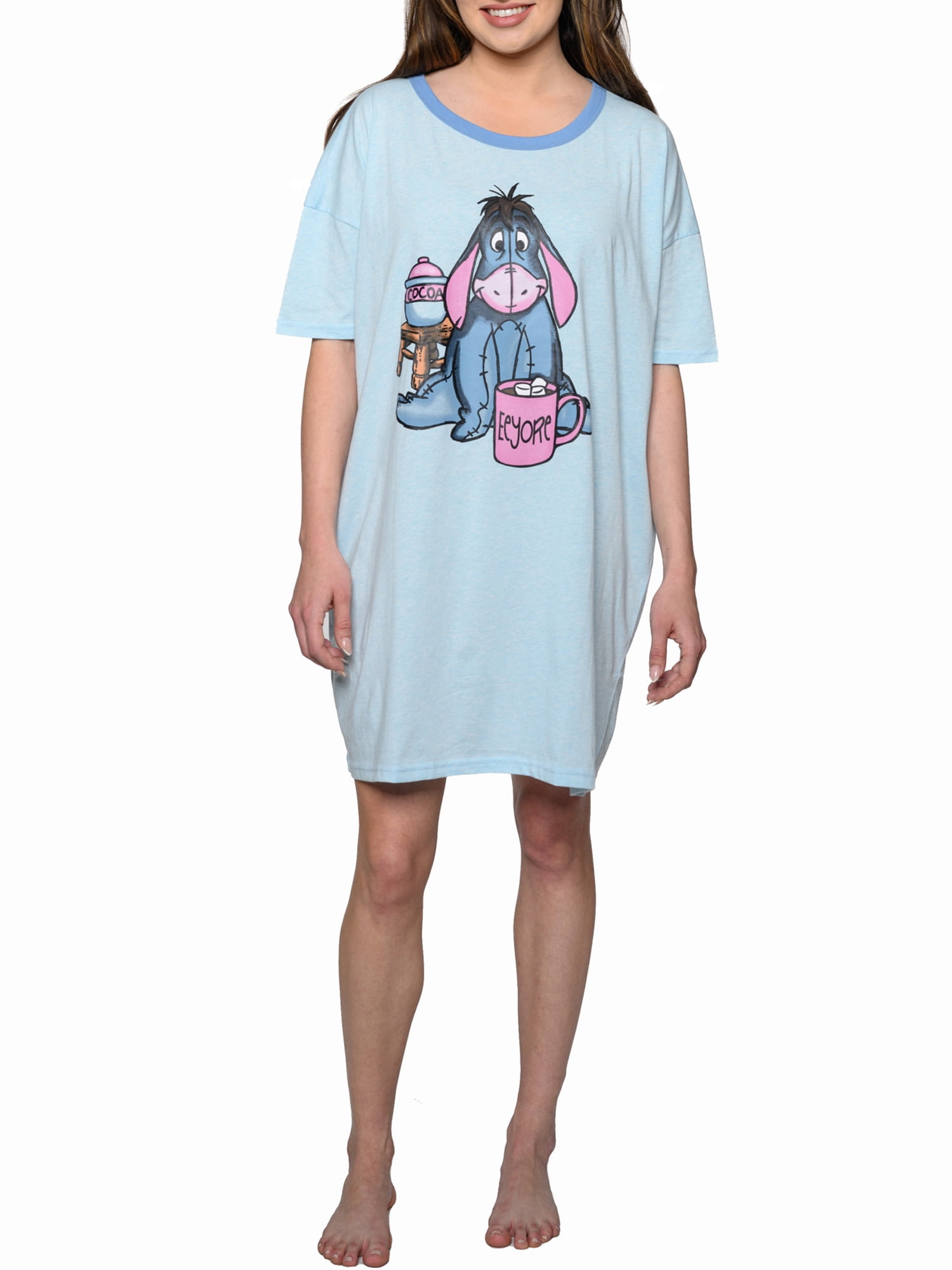 Disney Eeyore Adult Apparel: One Size Women's Sleep T-Shirt with Hot ...