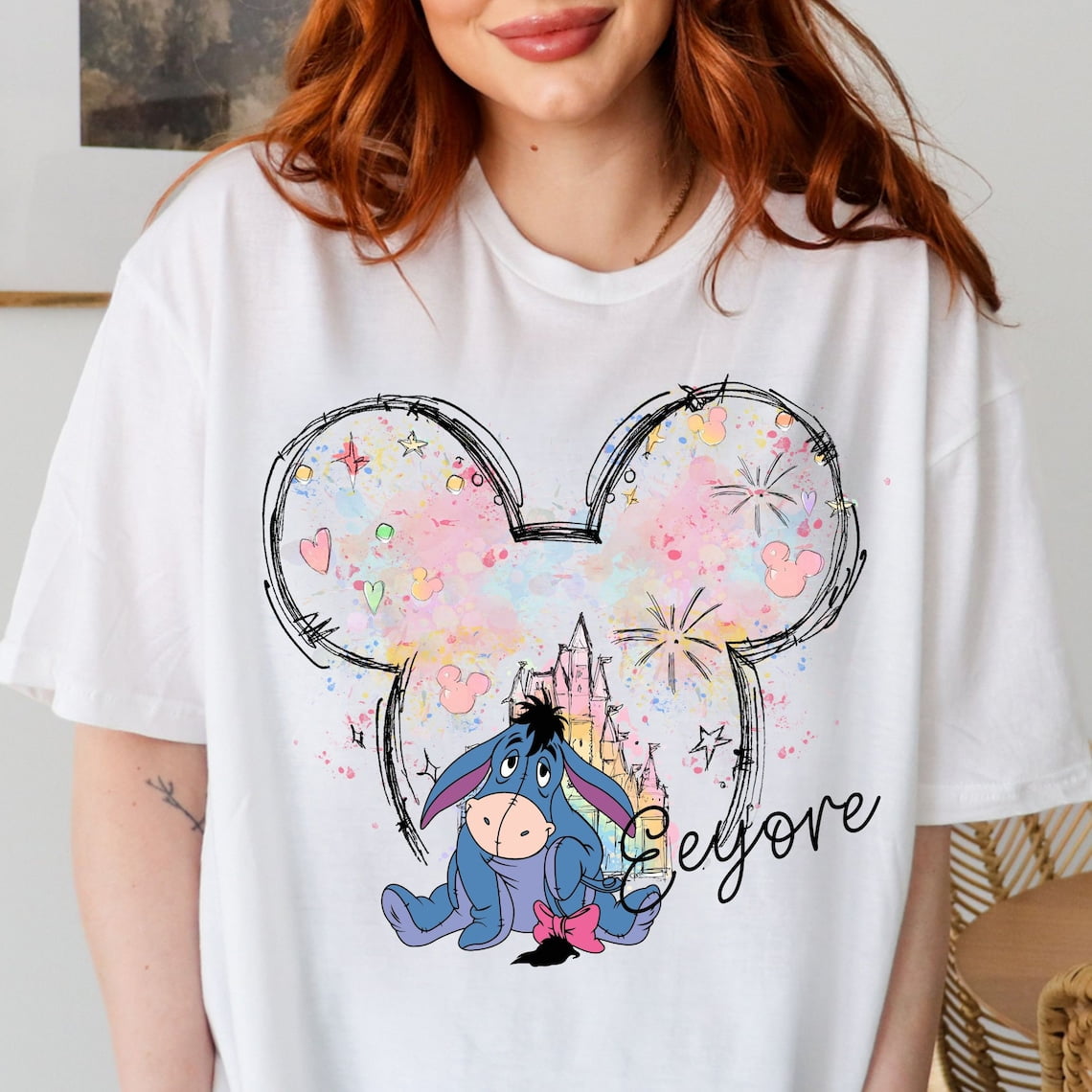 Disney Eeyore T-Shirt, Disney Castle, Watercolor, Disney Matching ...