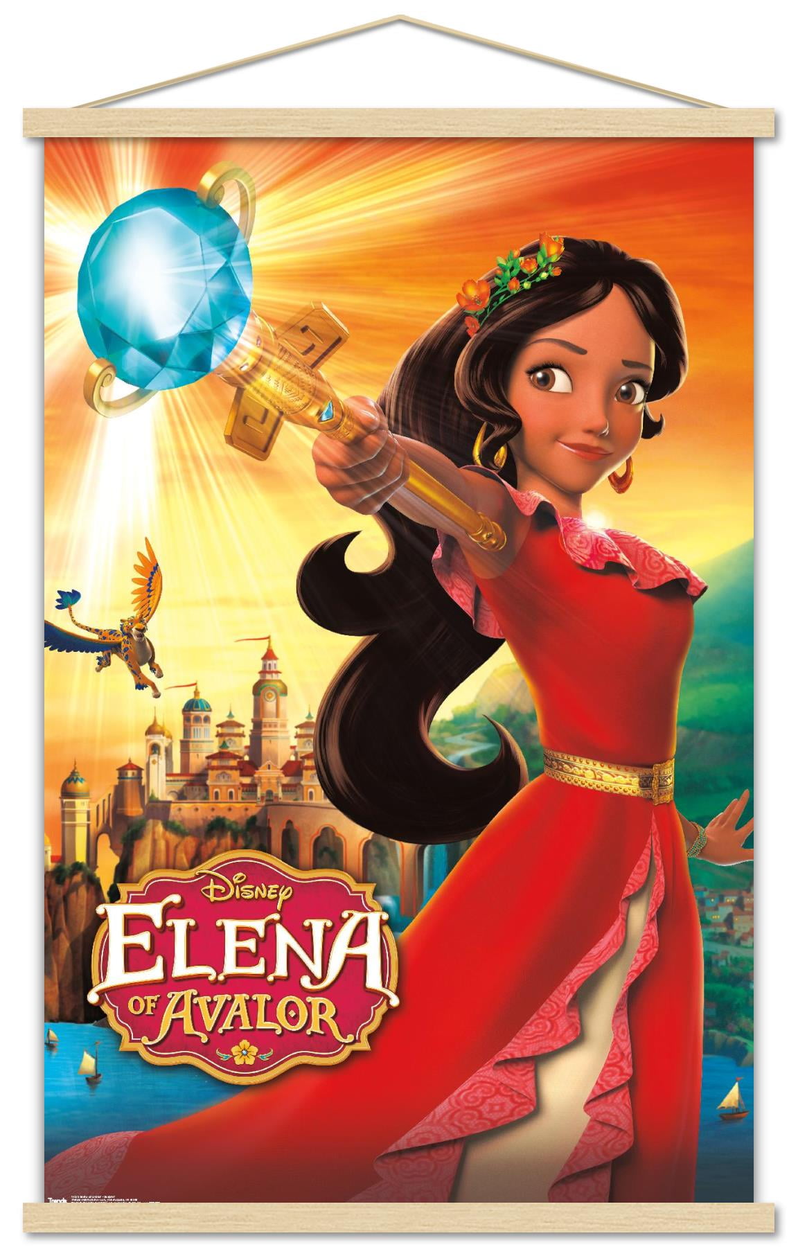 Disney Elena of Avalor - One Sheet Wall Poster with Magnetic Frame, 22. ...
