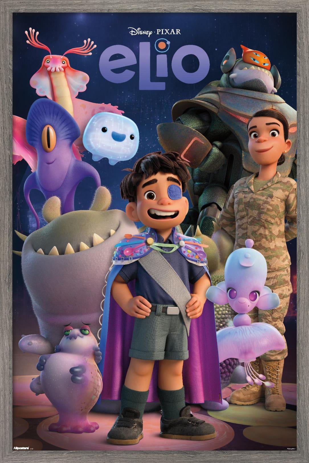 Disney Elio (2025) - Group Wall Poster, 22.375" x 34" Framed - Walmart.com