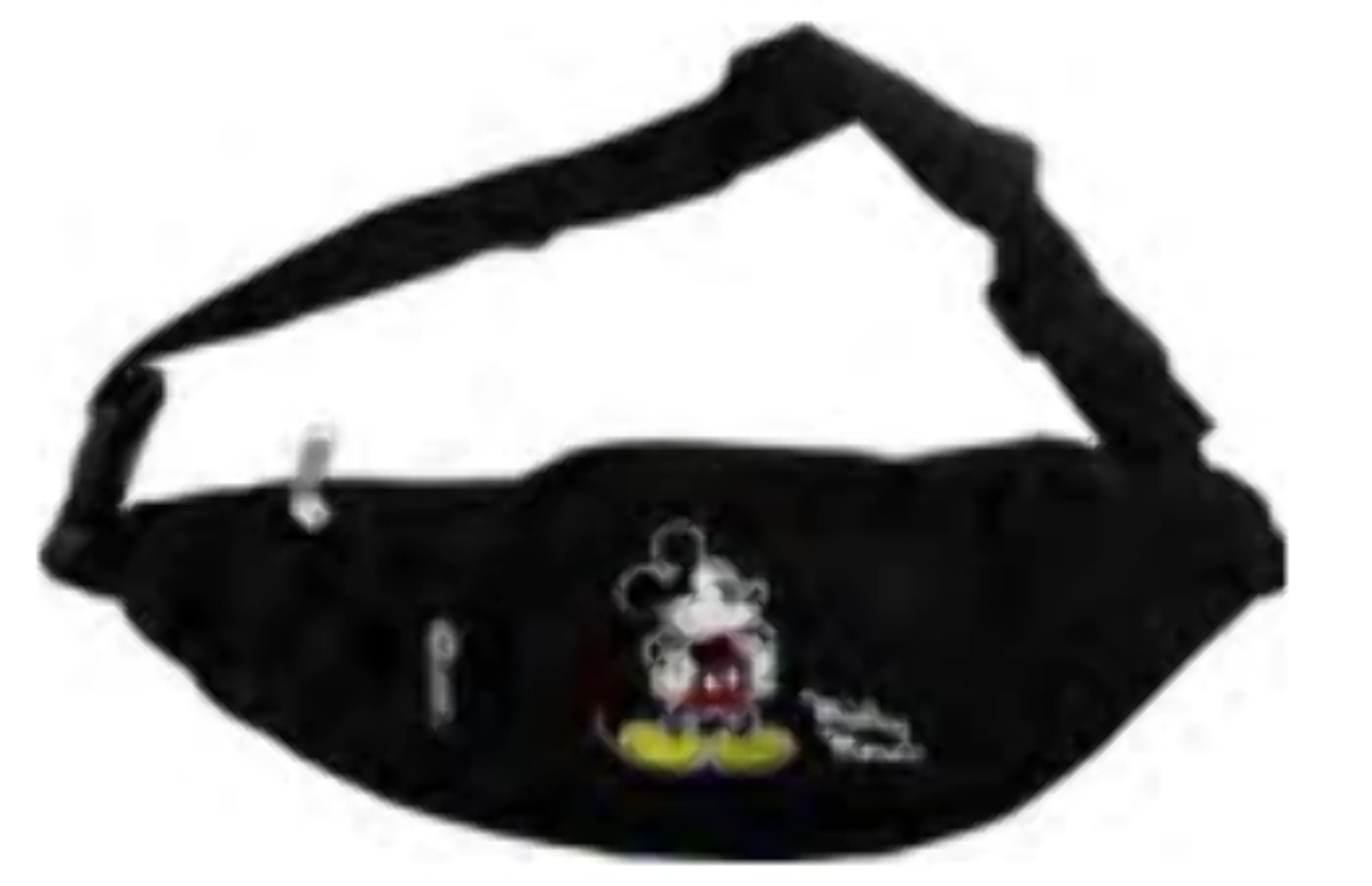 Disney Mickey Mouse Embroidered Fanny Pack with Adjustable Strap, Black ...