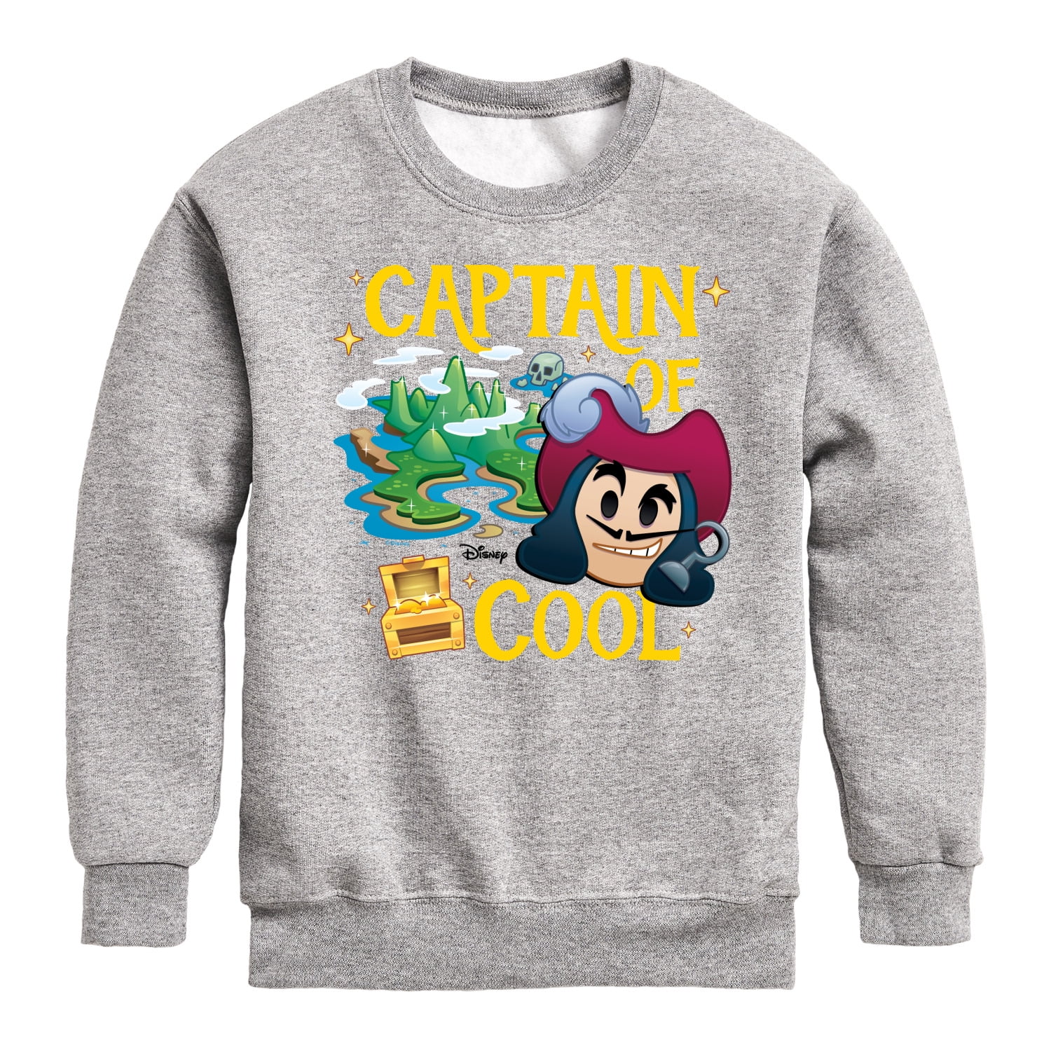 Disney Emoji - Captain Of Cool - Toddler And Youth Crewneck Fleece ...