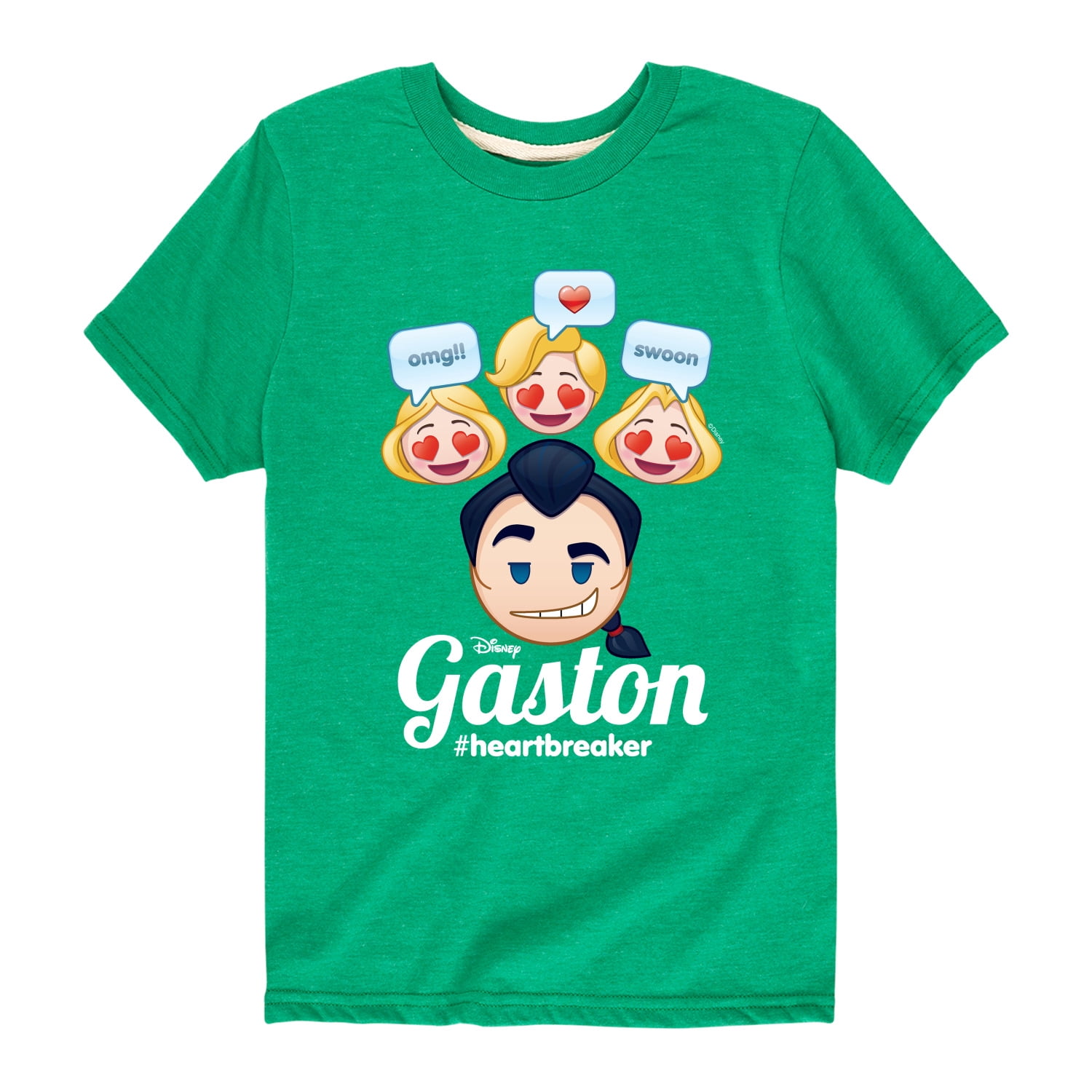 Disney Emoji - Gaston Heartbreaker - Toddler And Youth Short Sleeve ...