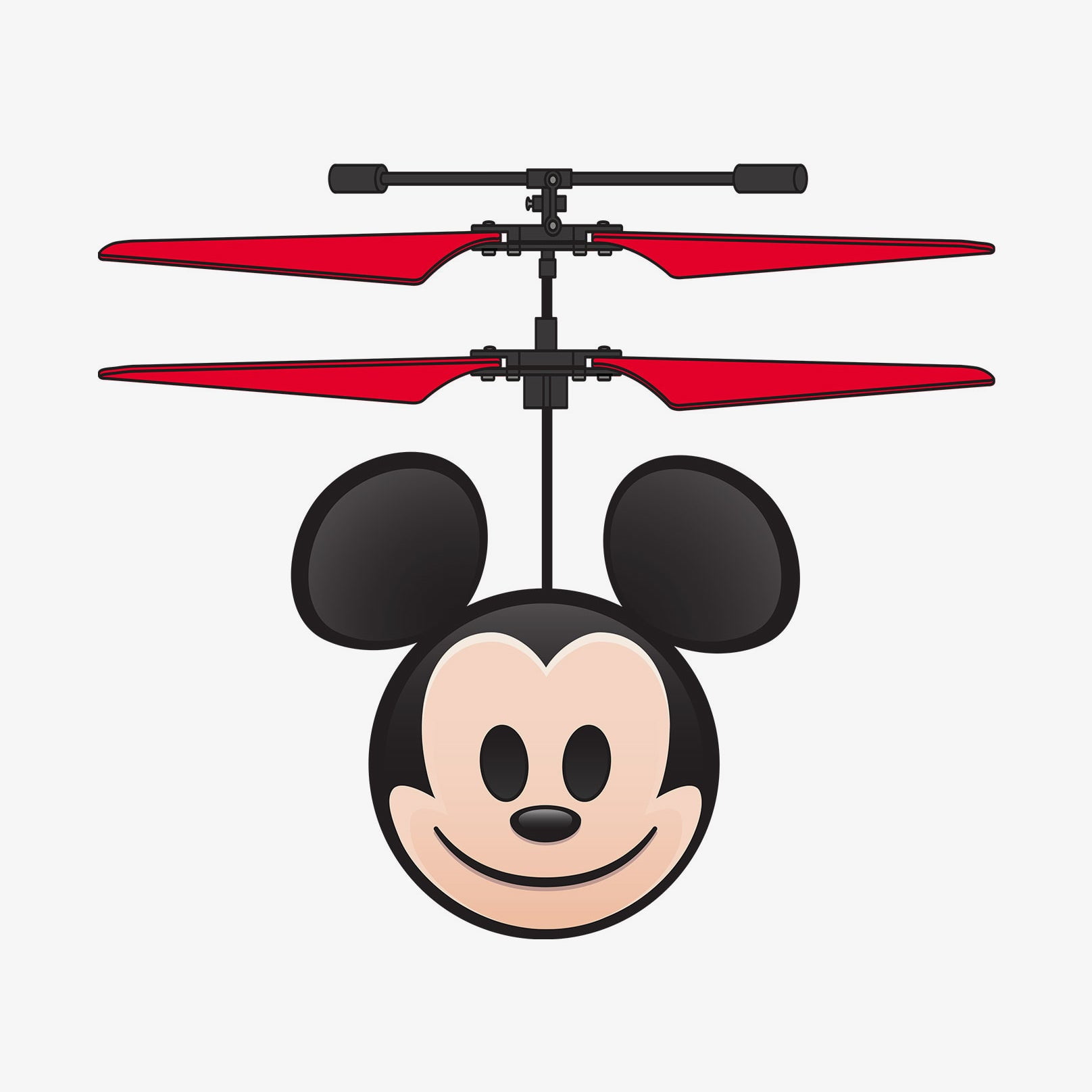 Disney Emoji Mickey Mouse IR UFO Ball Helicopter - Walmart.com