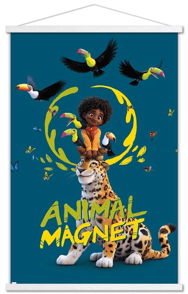 Disney Encanto - Animal Magnet Wall Poster with Wooden Magnetic Frame ...