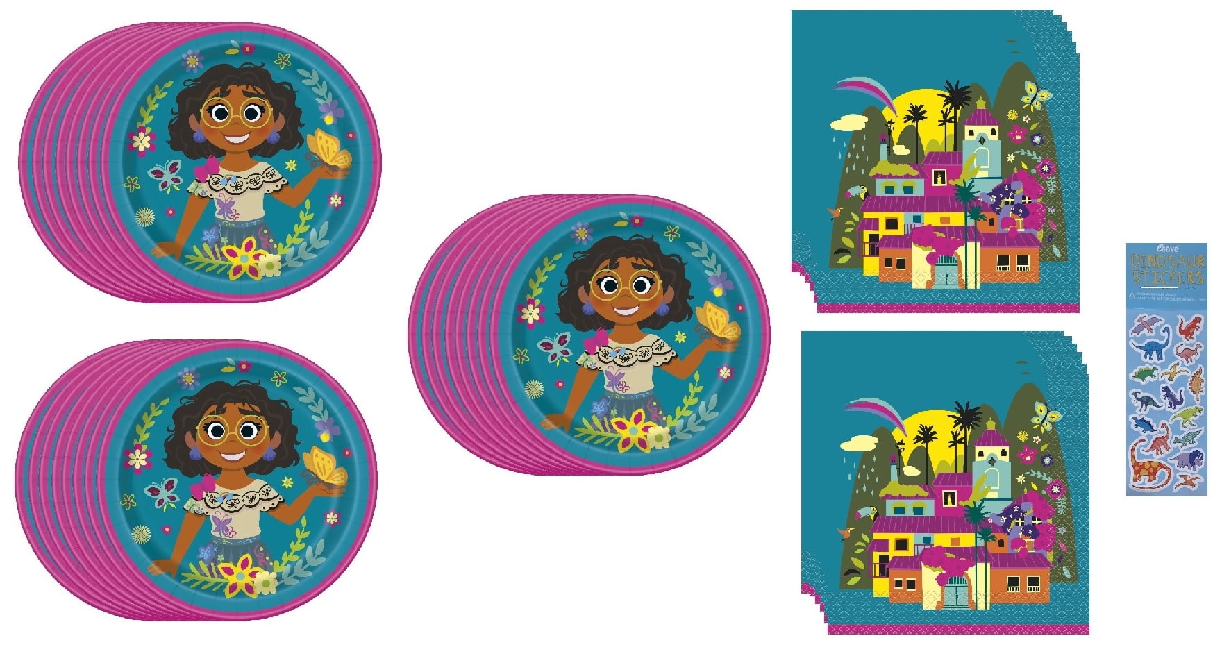 Disney Encanto Birthday Party Supplies Bundle includes 24 Dessert Cake ...