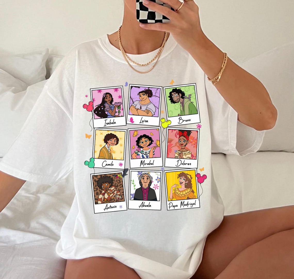 Disney Encanto Characters Photos Shirt, Disney Mirabel Isabela Luisa ...