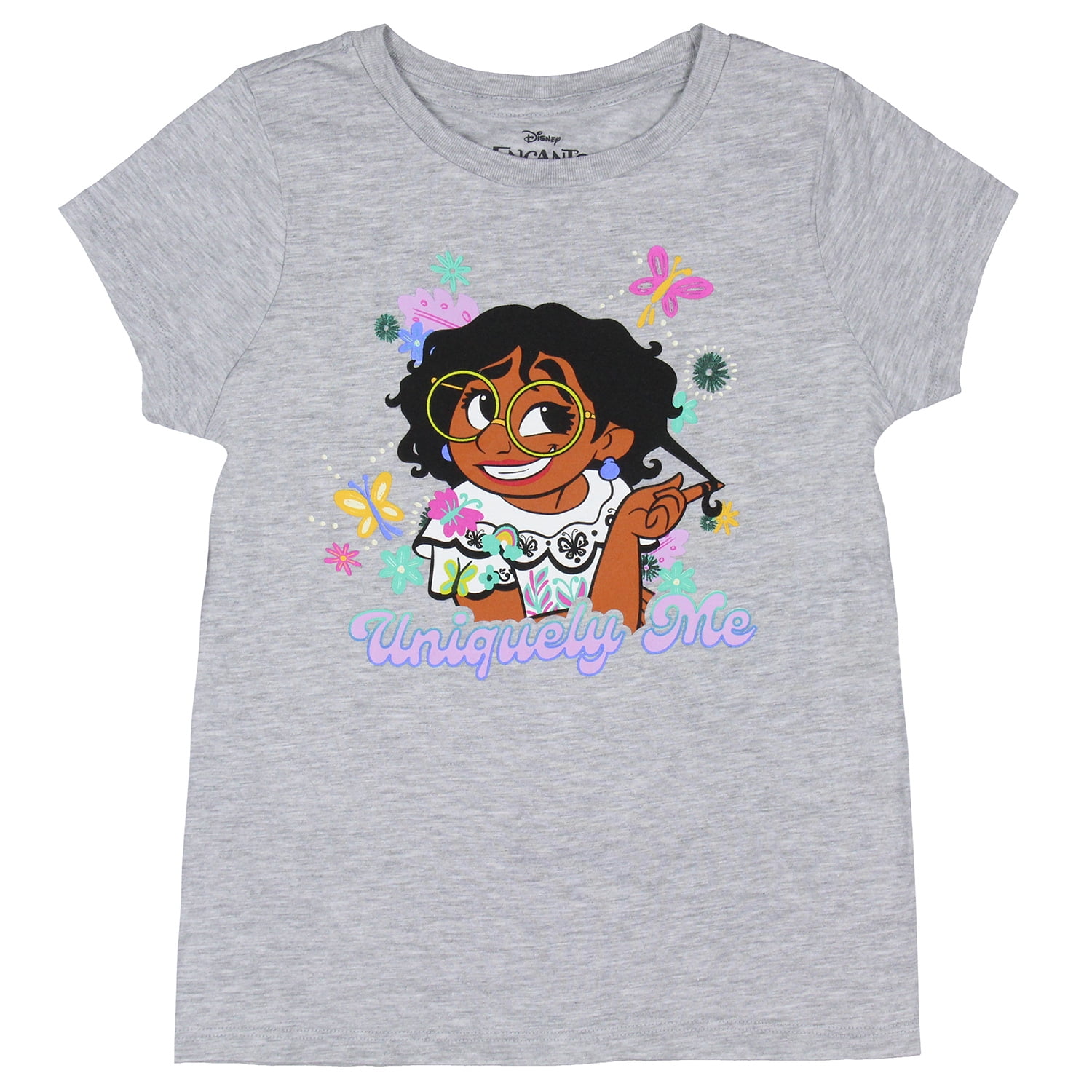 Disney Encanto Girls Mirabel Uniquely Me Graphic Print T-Shirt ...
