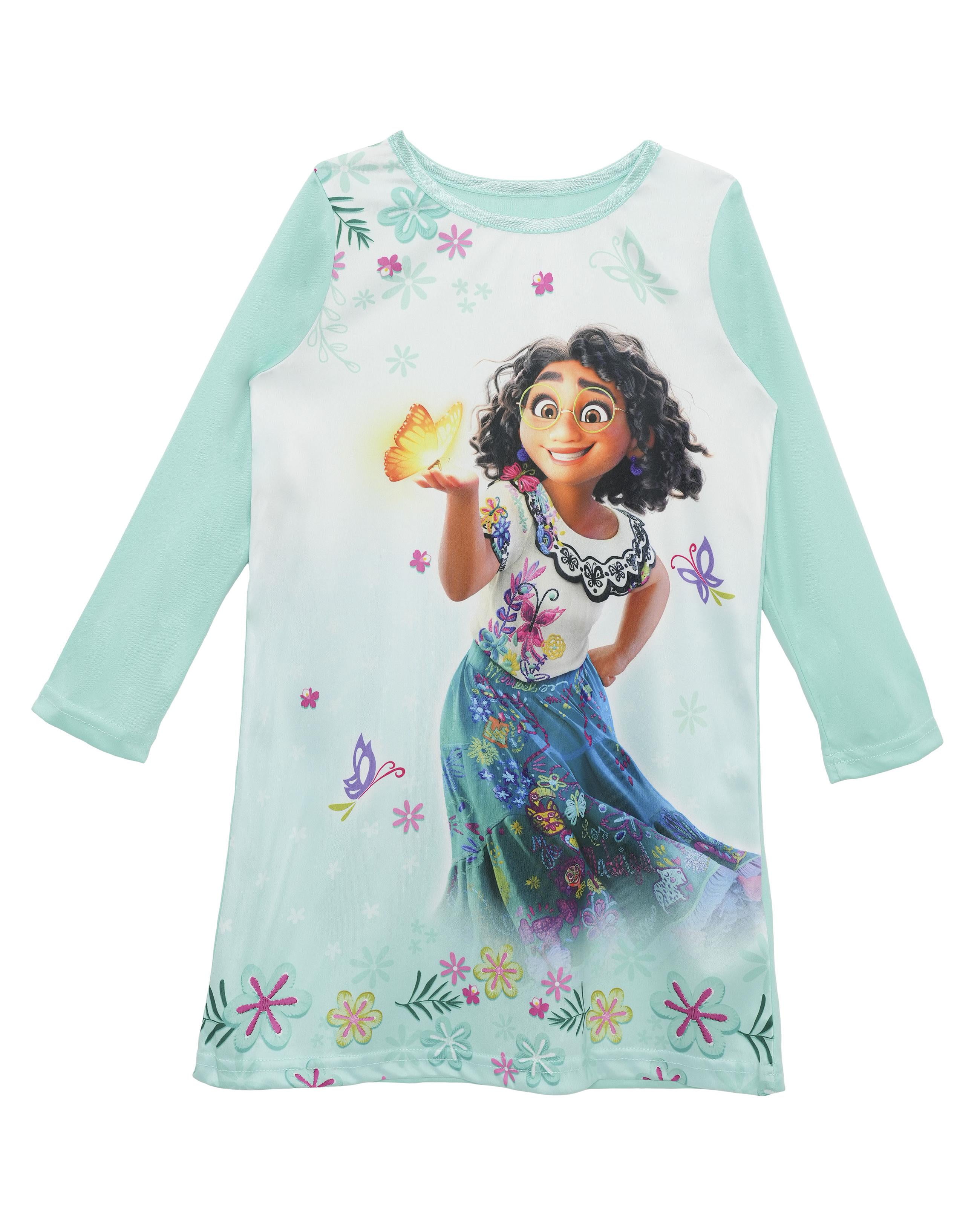 Disney Encanto Girls Nightgown Sleepshirt Female Set 4 to 10, Mint ...