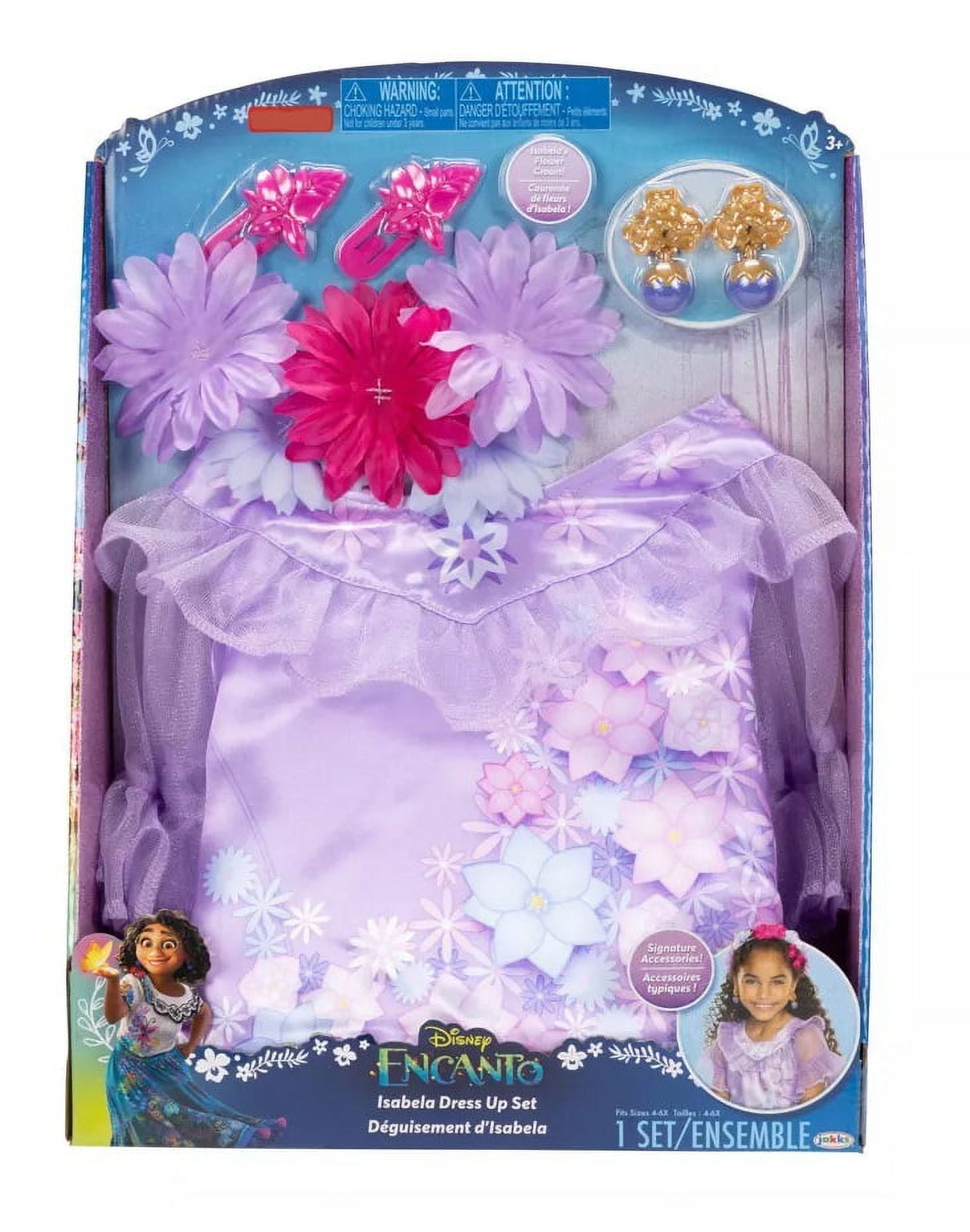 Disney Encanto Isabela Dress Up Costume Set with Flower Crown ...