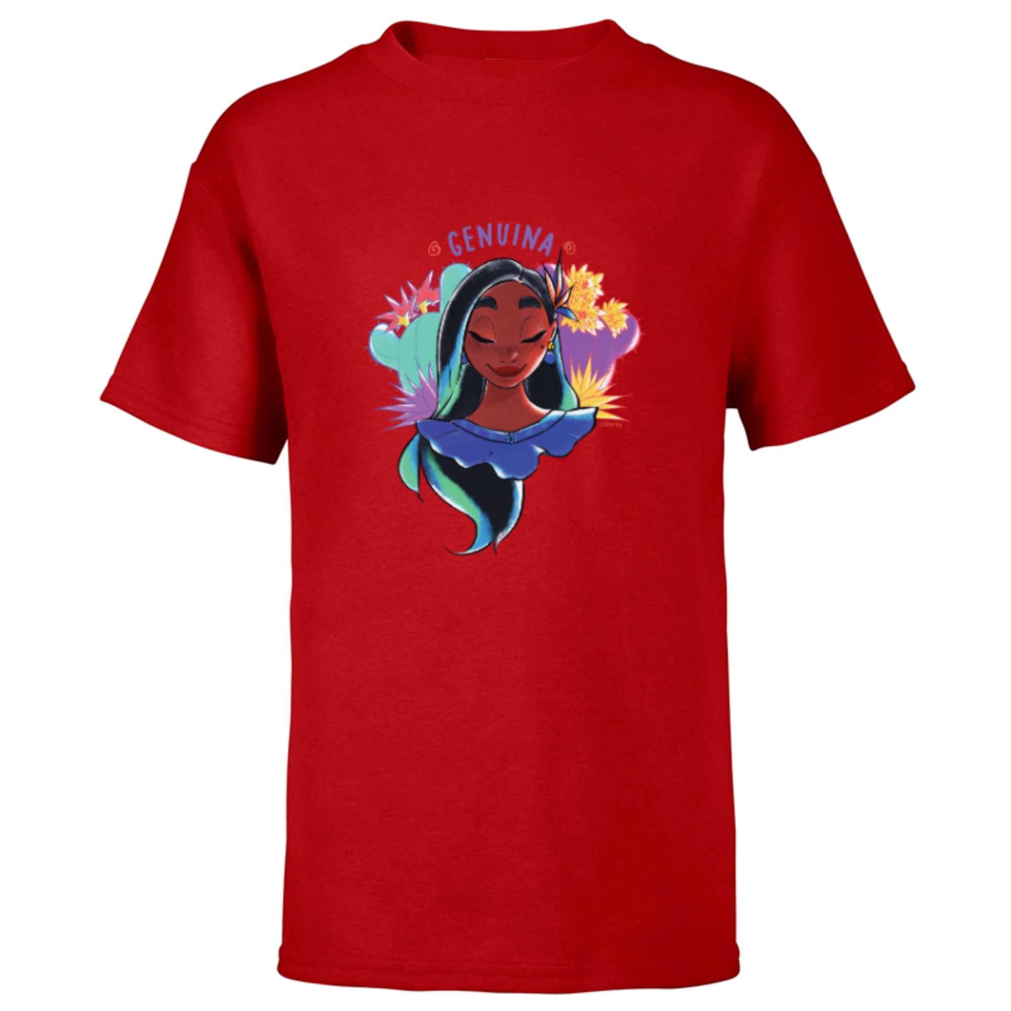 Disney Encanto Isabela Madrigal Colorful Vibes Genuina - Short Sleeve T ...