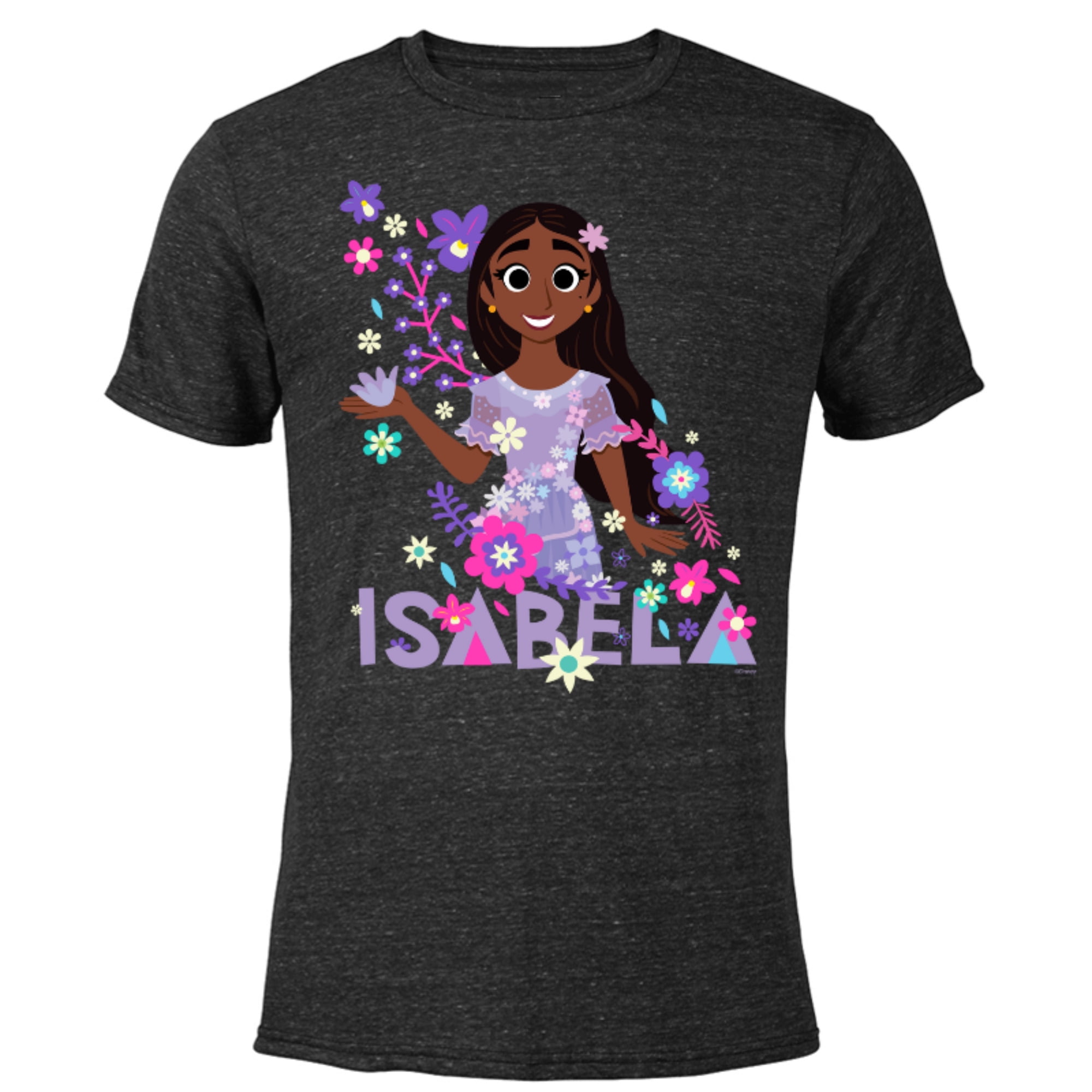 Disney Encanto Isabela Madrigal Floral - Short Sleeve Blended T-Shirt ...