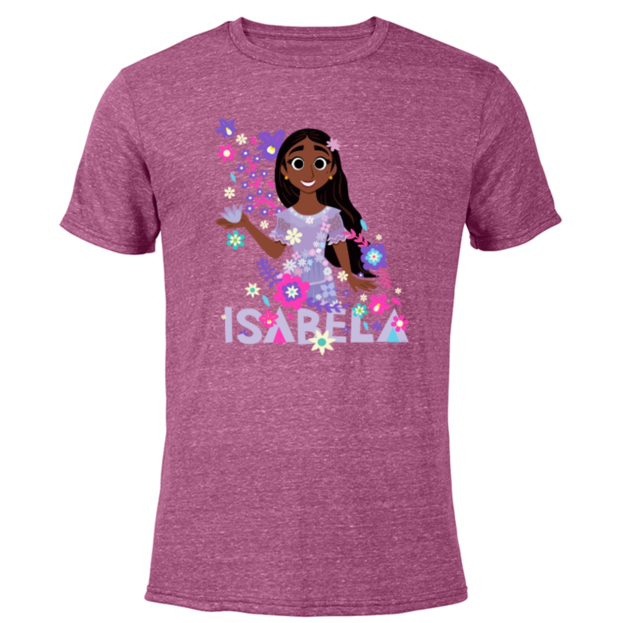 Disney Encanto Isabela Madrigal Flowers - Short Sleeve Blended T-Shirt ...