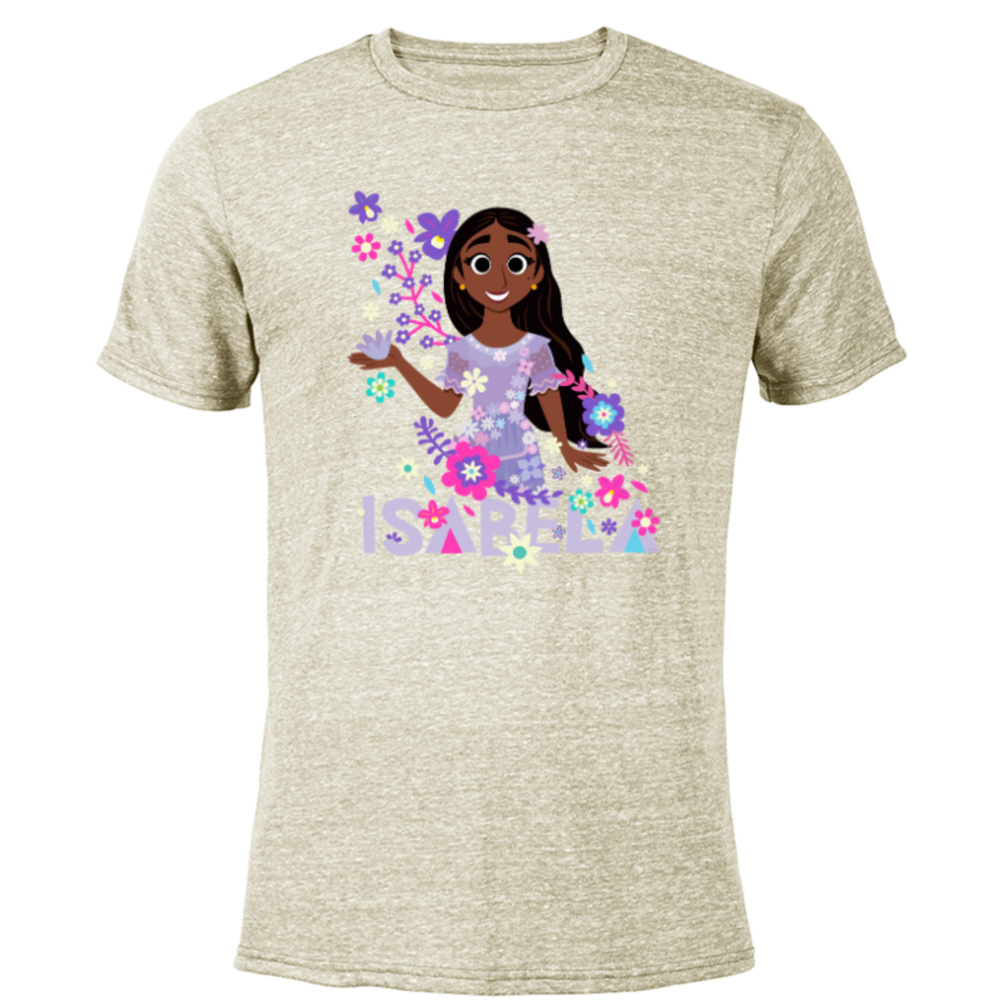 Disney Encanto Isabela Madrigal Flowers - Short Sleeve Blended T-Shirt ...