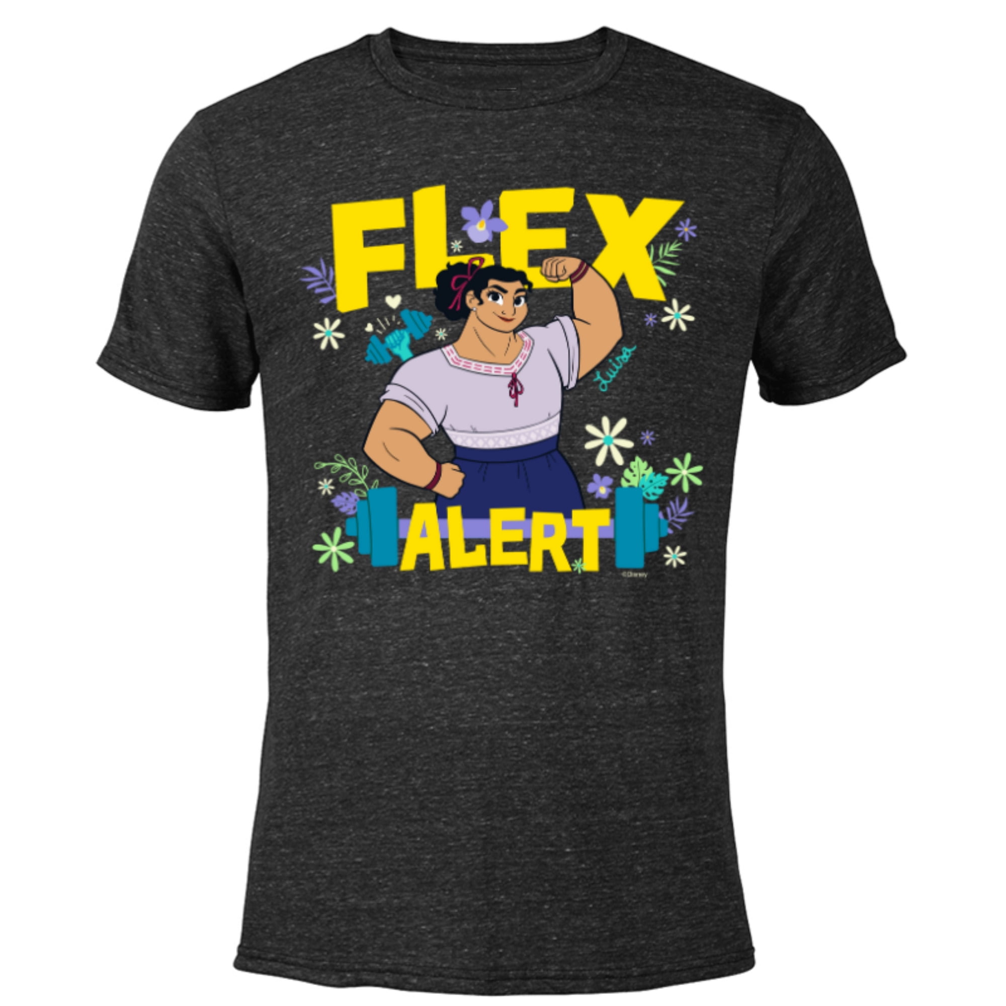 Disney Encanto Luisa Madrigal Flex Alert - Short Sleeve Blended T-Shirt for Adults – Customized ...