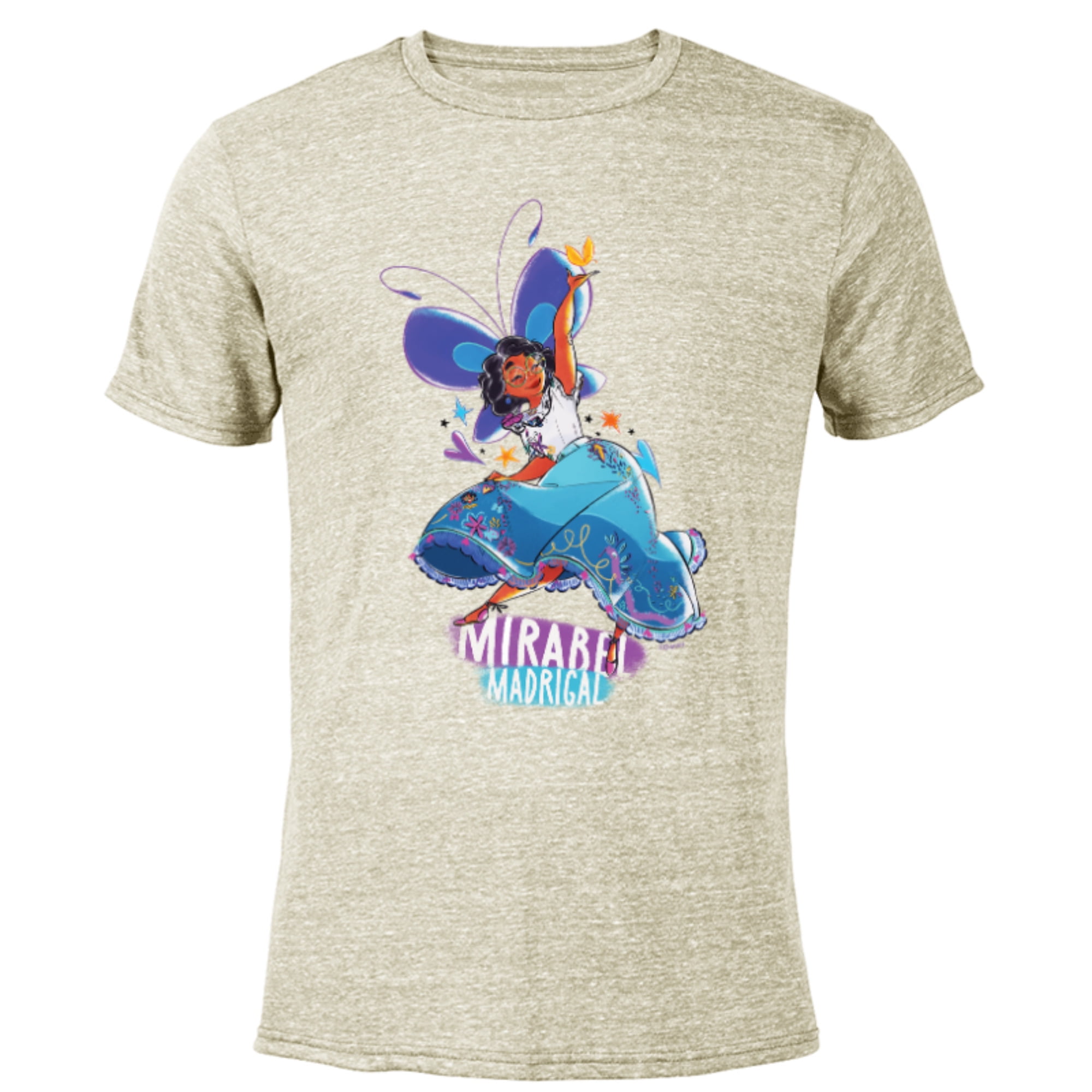 Disney Encanto Mirabel Colorful Vibes Butterfly Dance - Short Sleeve Blended T-Shirt for Adults ...